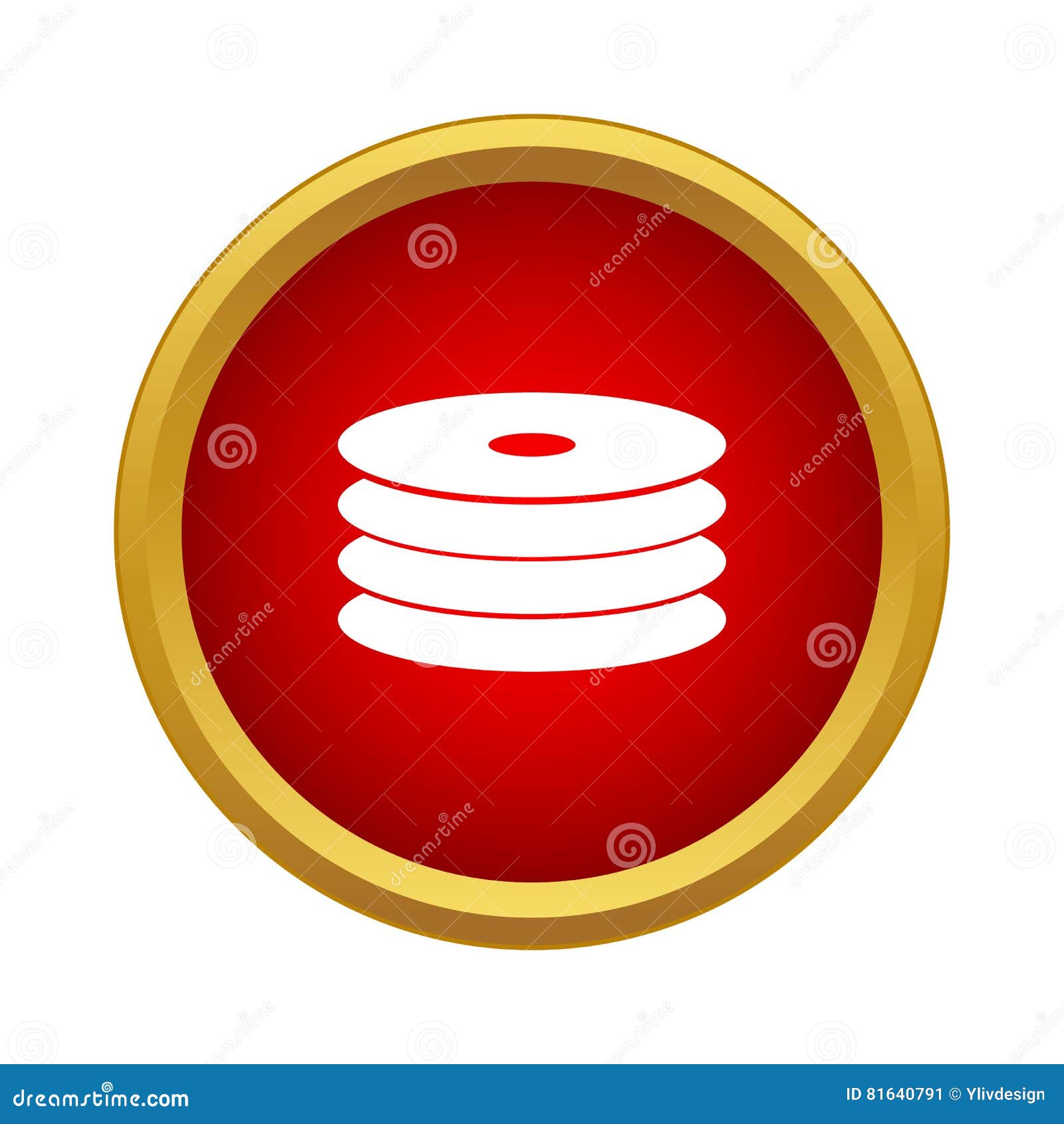 CD disk icon, simple style stock vector. Illustration of equipment ...