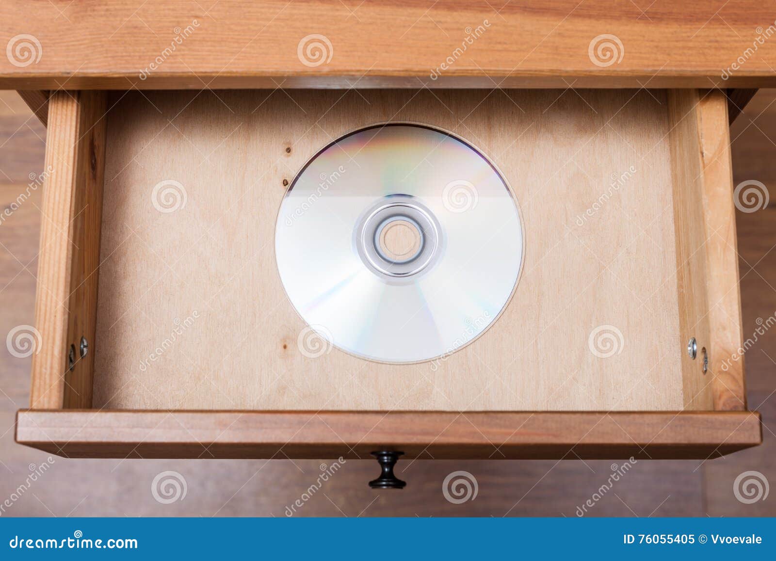CD disk in open drawer stock image. Image of bedside - 76055405