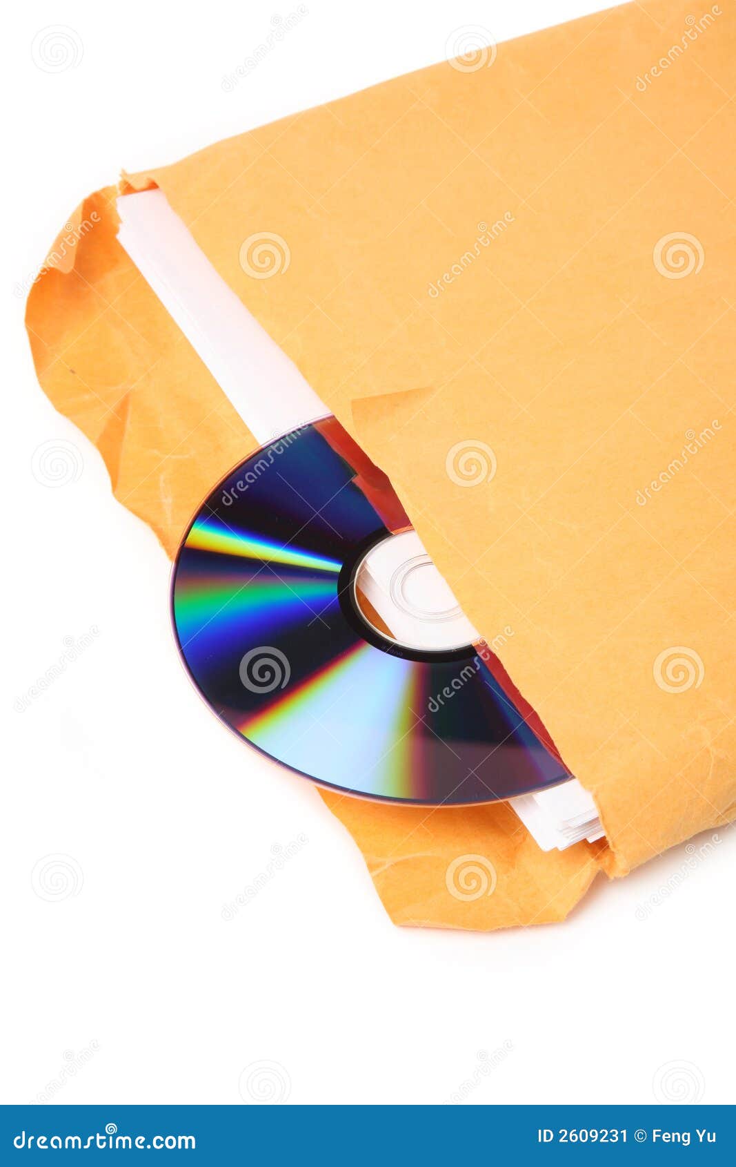 CD and document stock image. Image of storage, mail, disk - 2609231