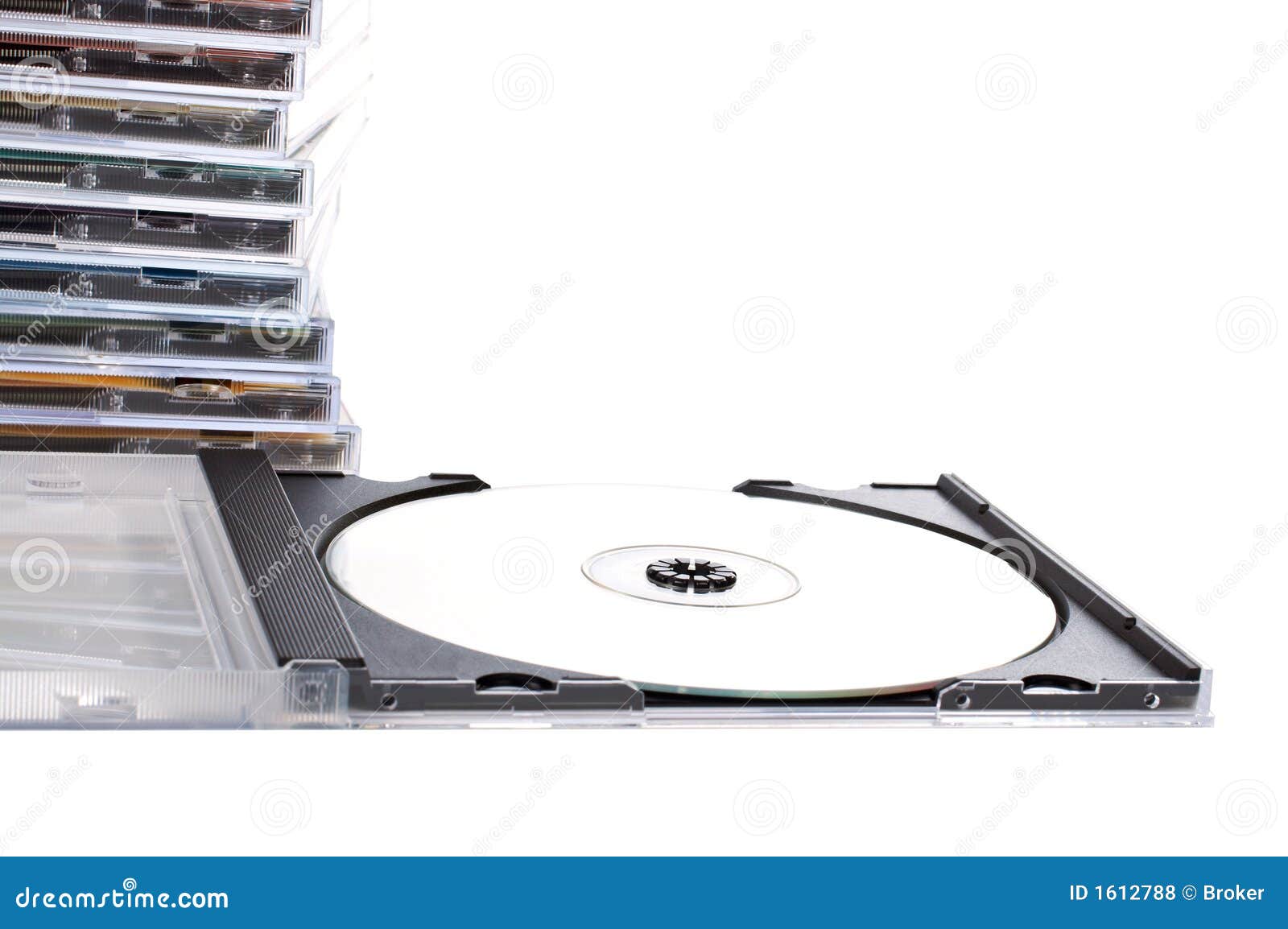 CD Doos Open Voor Cds Stapel Stock Foto - Image of vrijetijdsbesteding ...