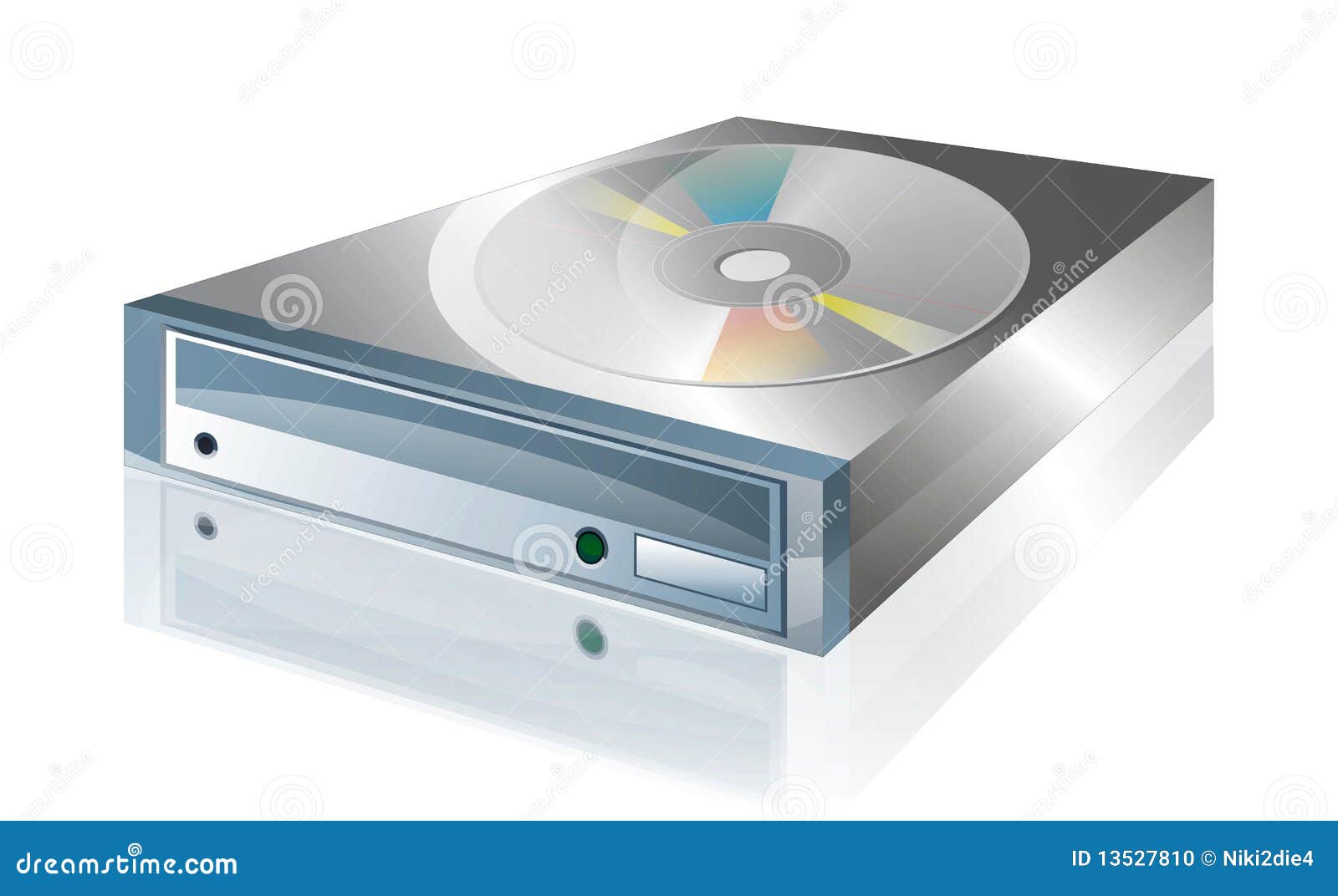 CD drive 2 stock illustration. Illustration of drive - 13527810