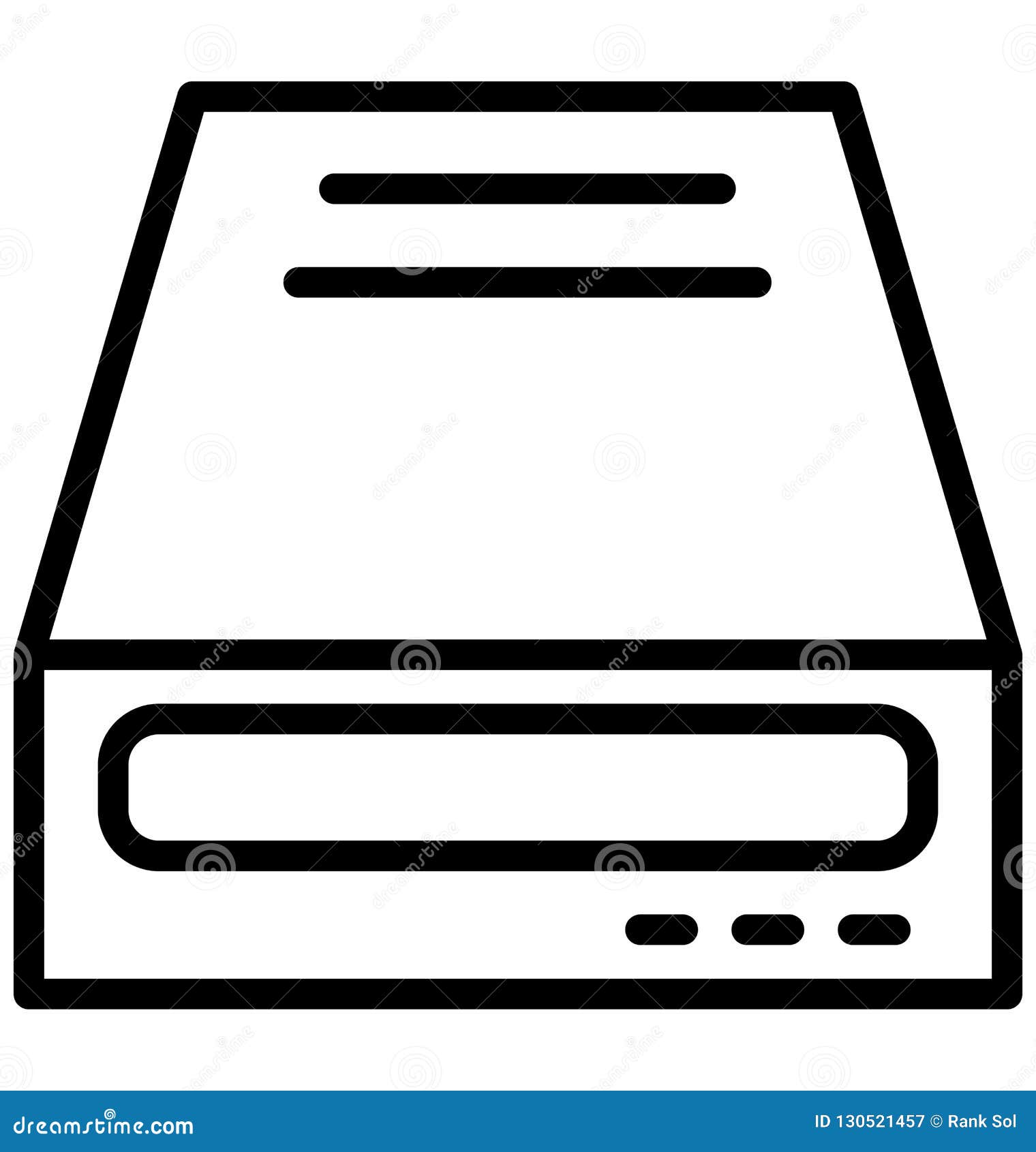 Cd Drive, Cd Player Isolated Vector Icon that Can Be Easily Edited in ...