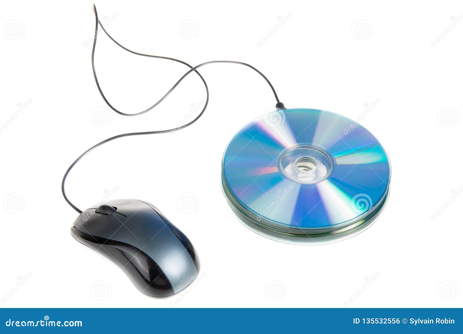 Cd Drive and Computer Mouse Stock Photo - Image of disc, electrical ...