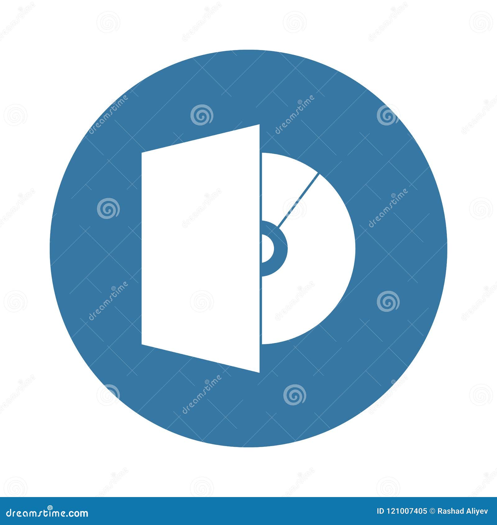 CD Drive Icon in Badge Style Stock Illustration - Illustration of data ...