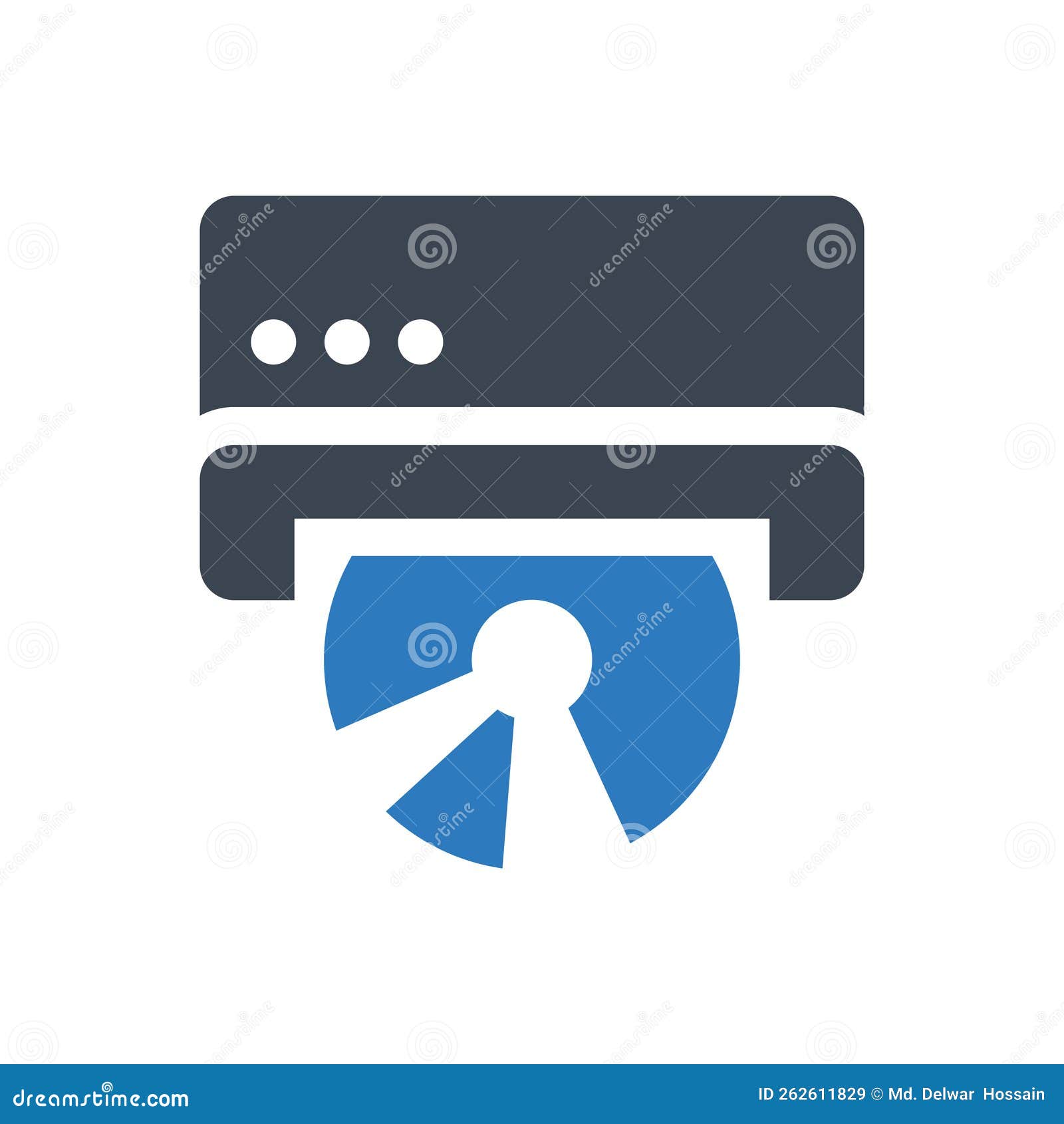 Cd drive icon stock vector. Illustration of icon, symbol - 262611829