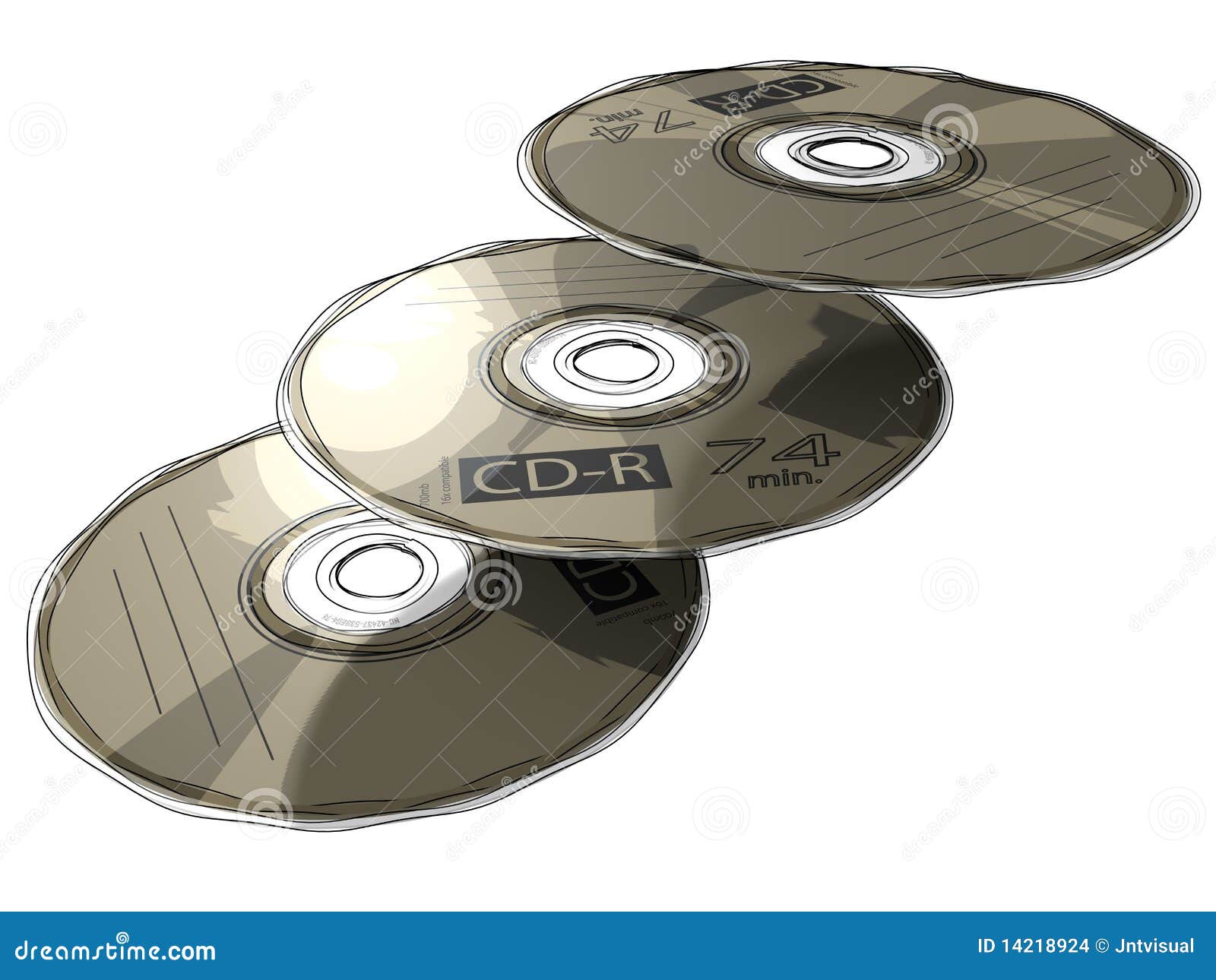 CD - DVD stock illustration. Illustration of medium, application - 14218924