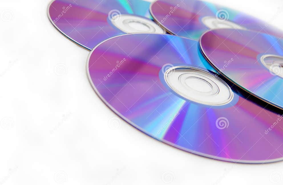 Cd and dvd stock image. Image of closeup, isolated, close - 16343567