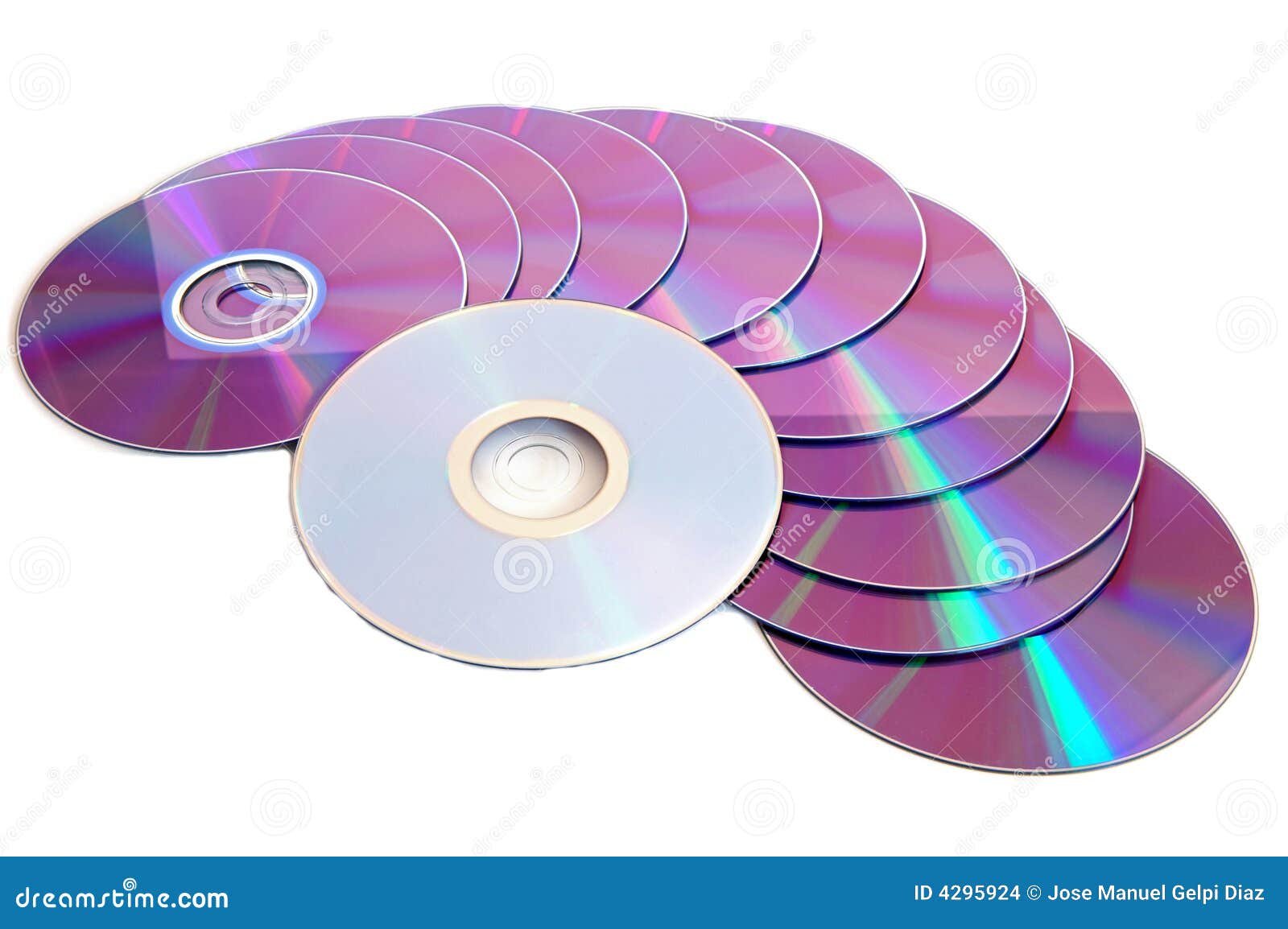Cd - Dvd stock photo. Image of isolated, multimedia, color - 4295924