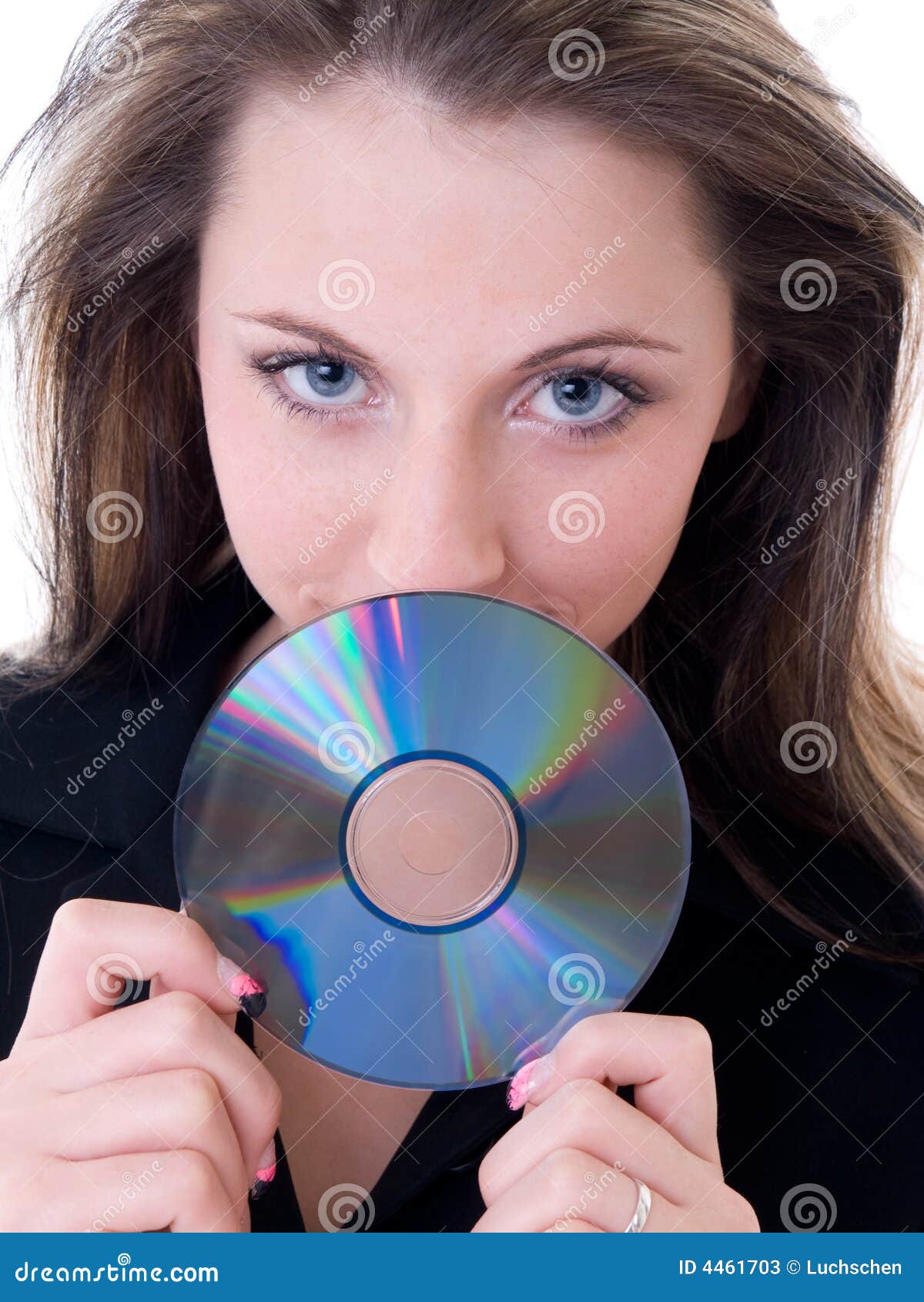 CD DVD stock image. Image of blond, people, face, beautiful - 4461703