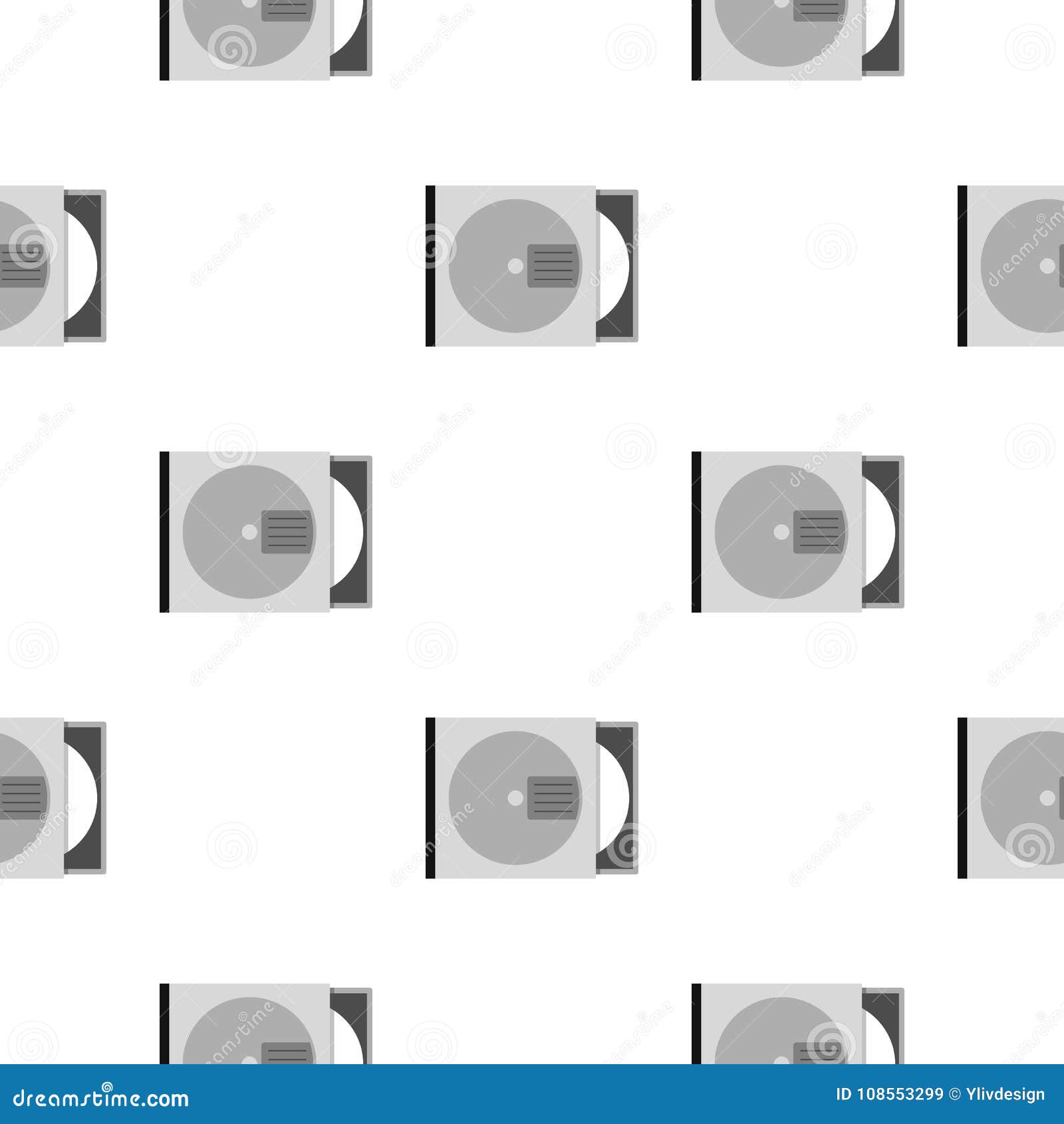 CD or DVD Case Pattern Seamless Stock Vector - Illustration of ...