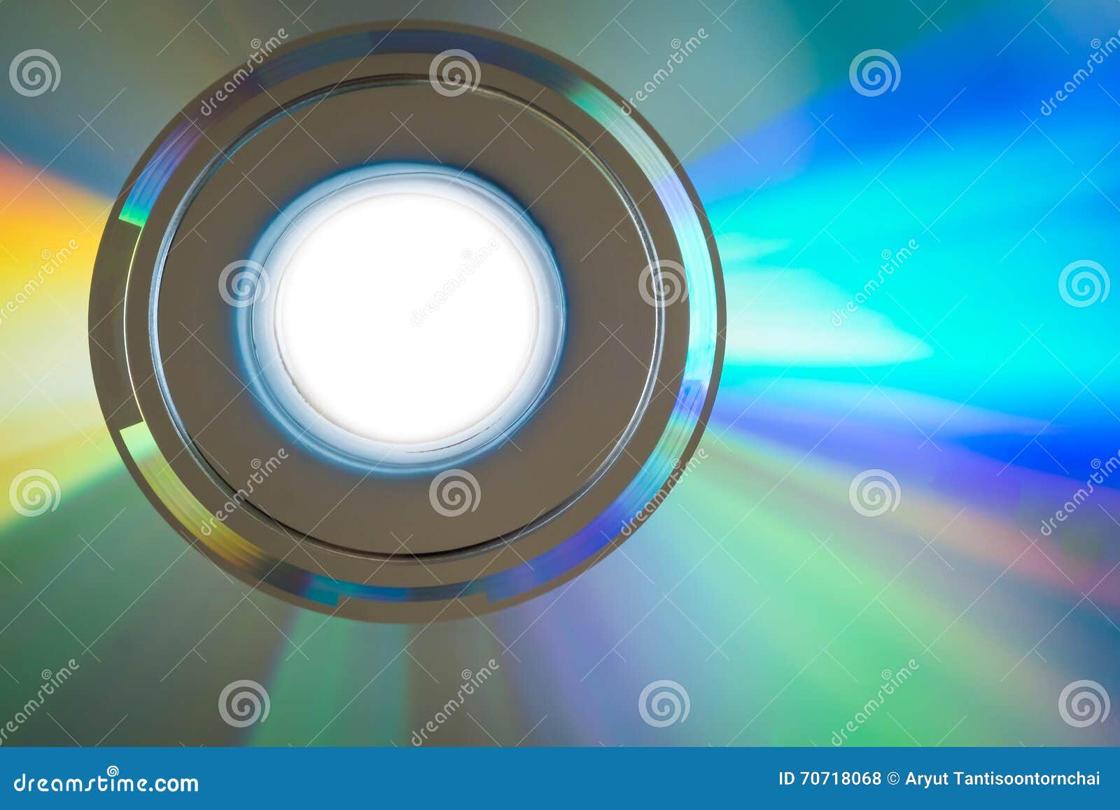 CD/DVD close up. stock photo. Image of reflection, dsic - 70718068