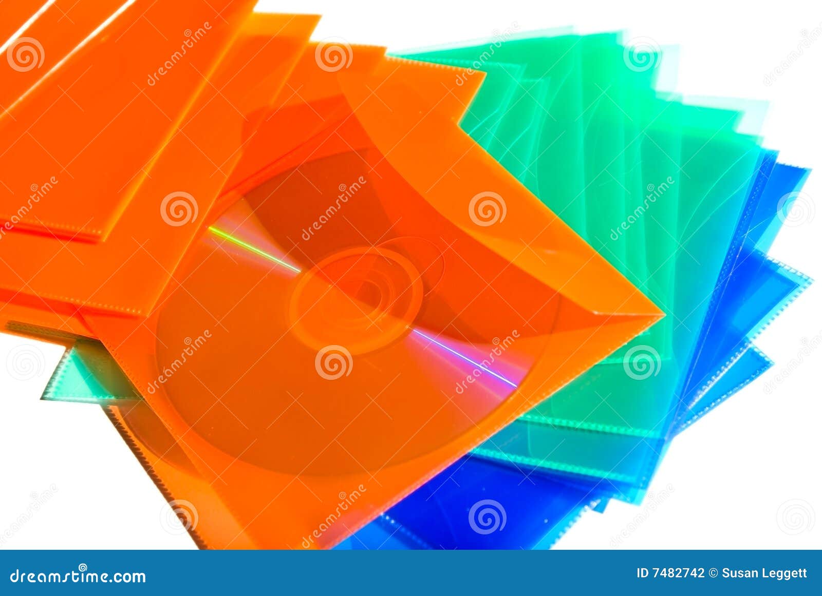 CD/DVD and Colorful Protectors Stock Photo - Image of vivid, holding ...