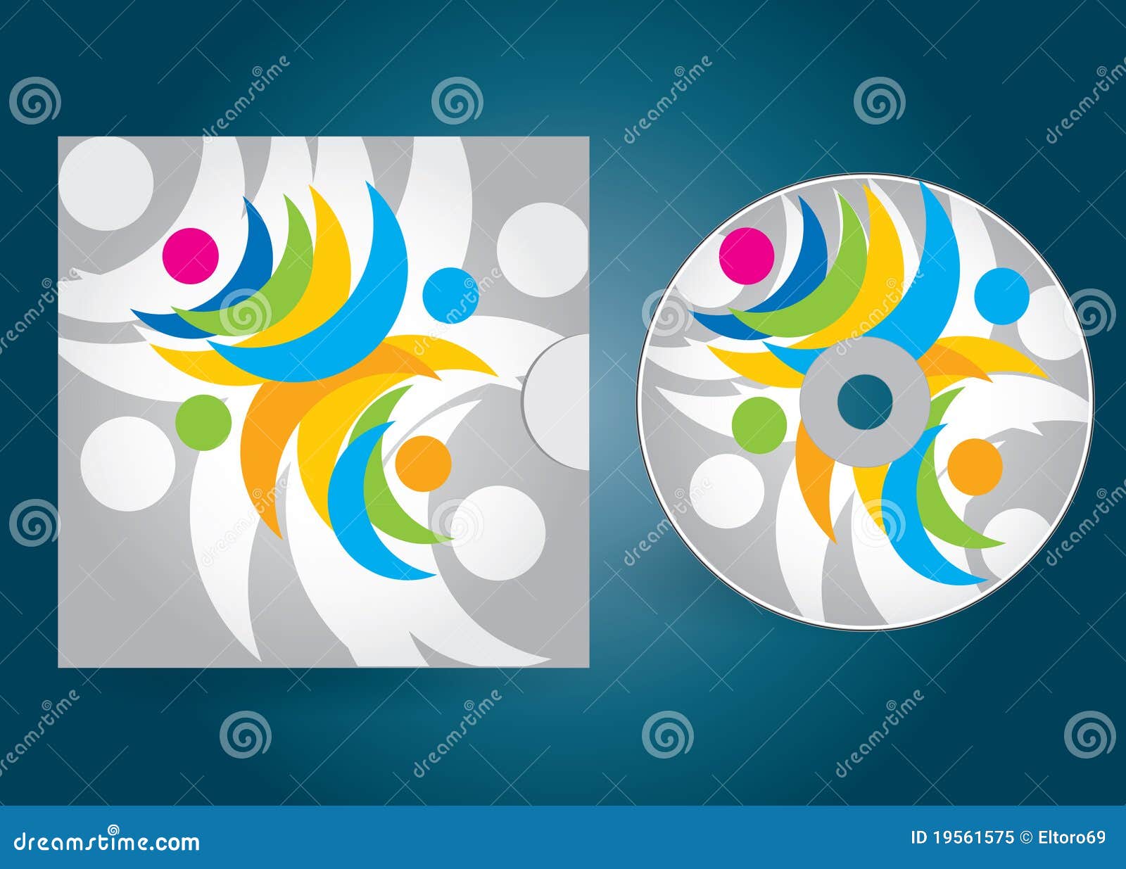 CD or DVD cover stock vector. Illustration of label, line - 19561575