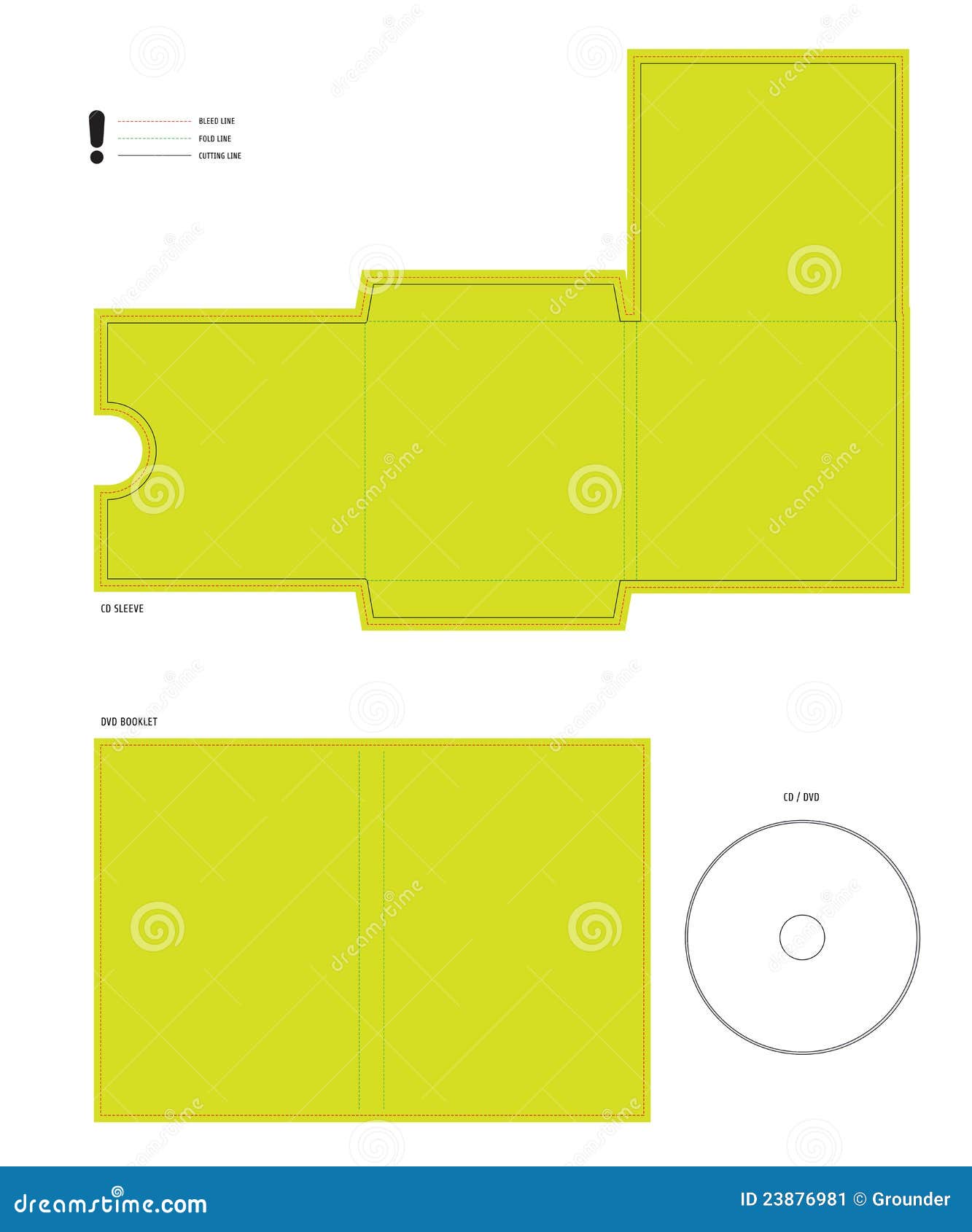 CD and DVD diecut layout stock vector. Illustration of field - 23876981