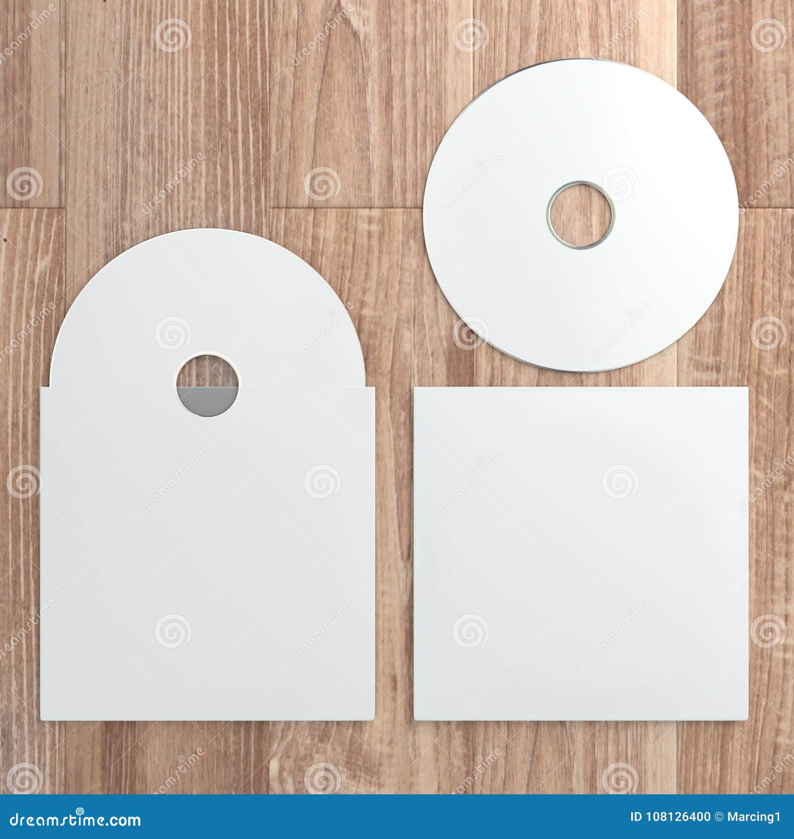 CD DVD Disc Package Mockup. Top View. Stock Illustration - Illustration ...