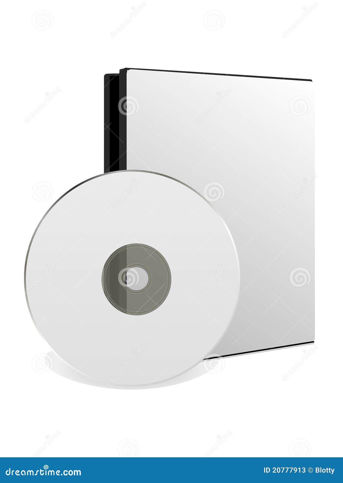 CD/DVD Disk with Box Over White Background Stock Vector - Illustration ...