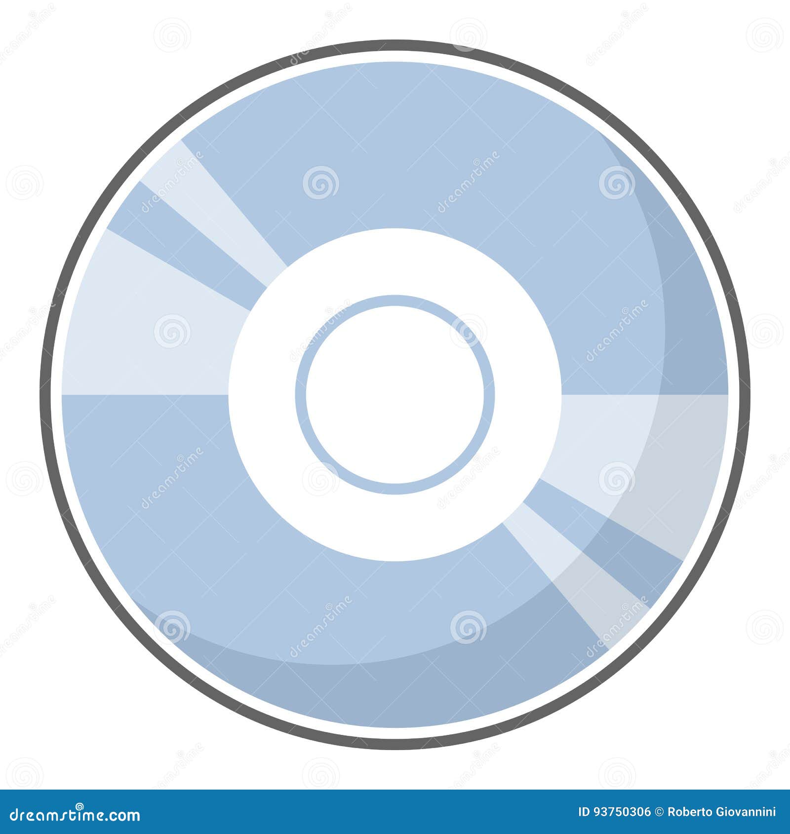 CD or DVD Disk Flat Icon Isolated on White Stock Vector - Illustration ...