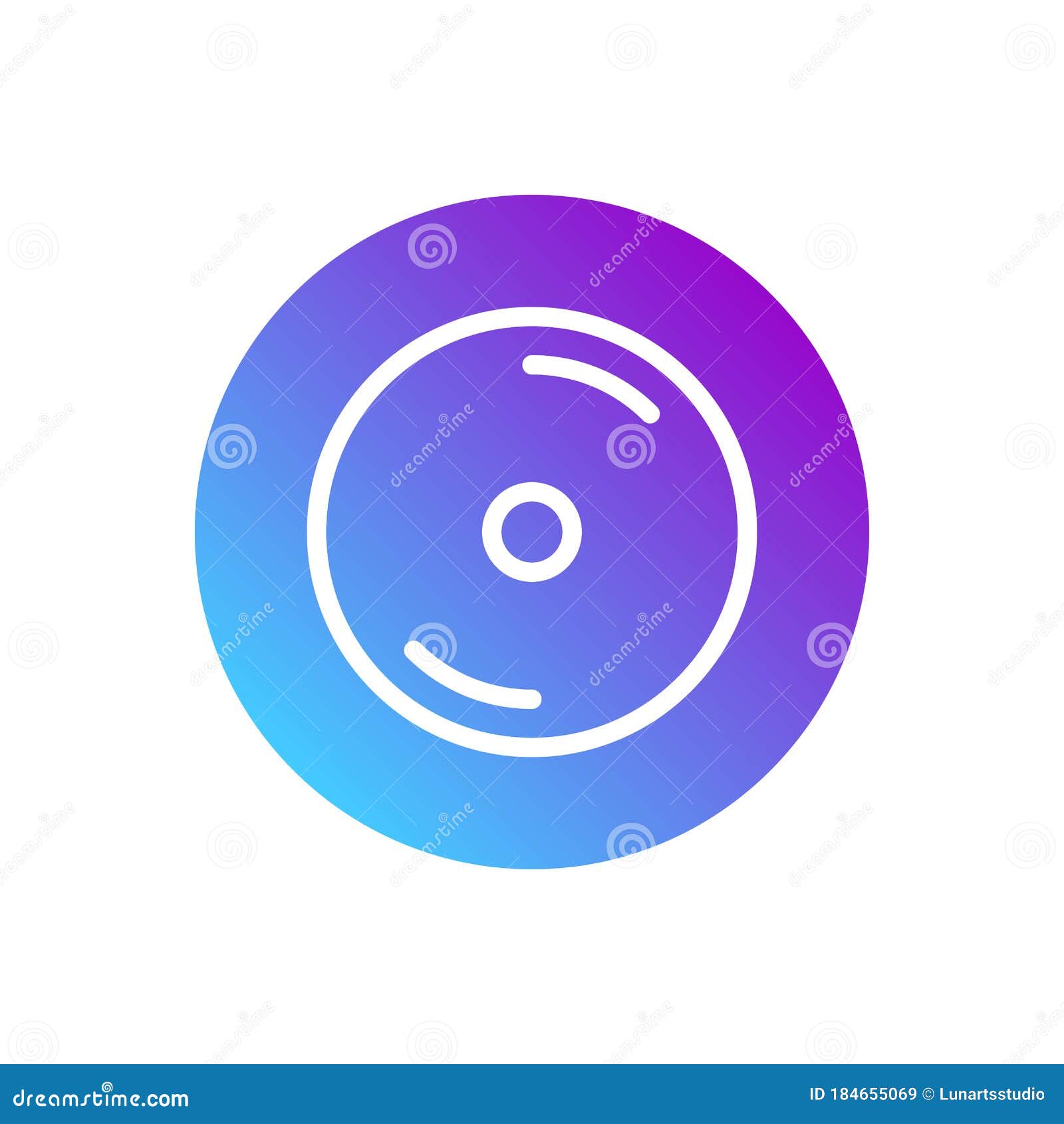 CD or DVD Icon. Compact Disk Simbol Stock Vector - Illustration of ...