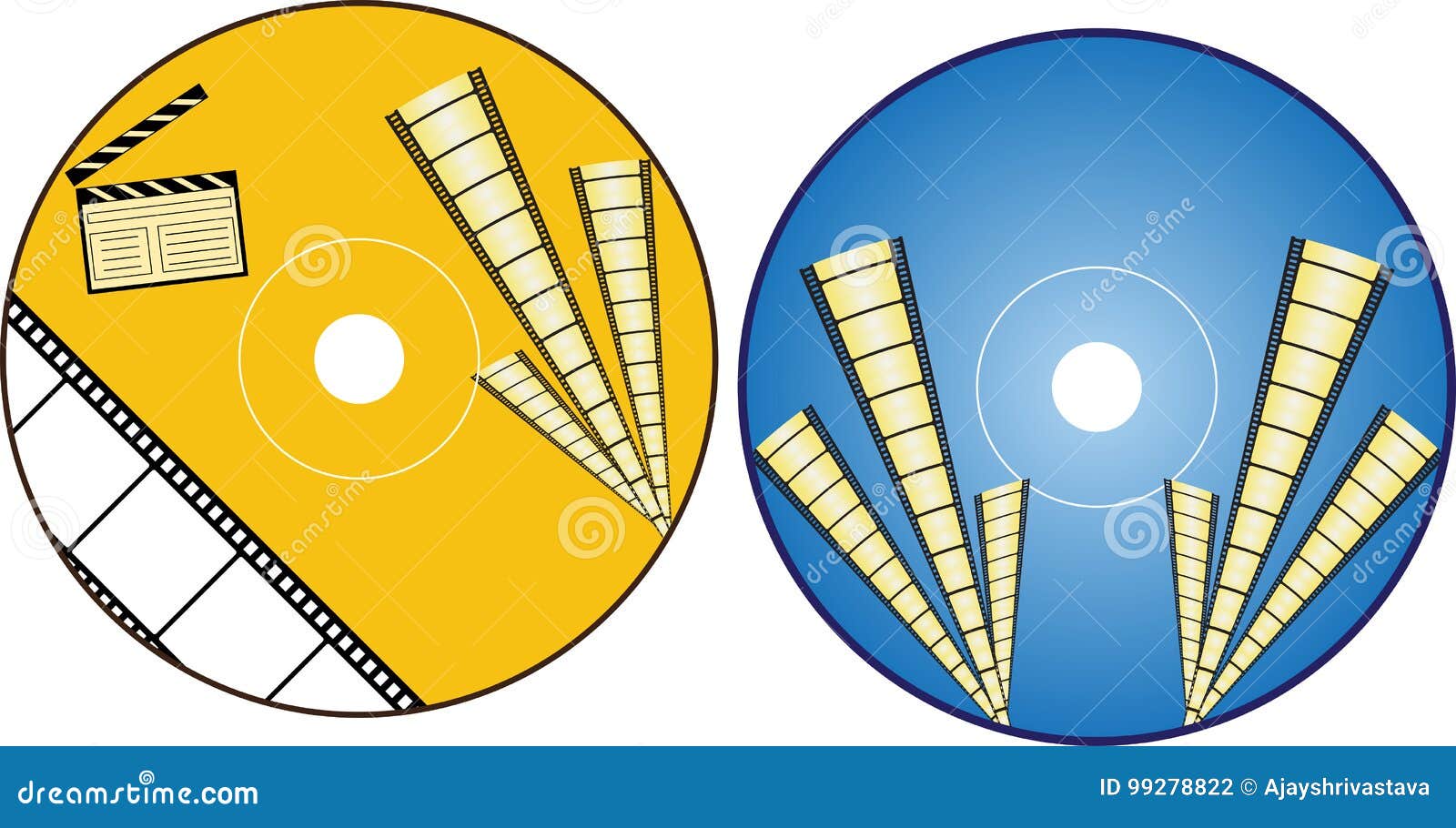 Cd - Dvd Label Design Template Stock Vector - Illustration of vector ...