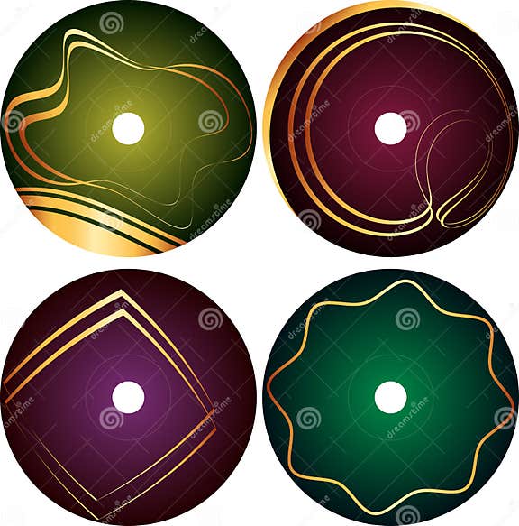 Cd - Dvd Label Design Template Stock Vector - Illustration of inlay ...