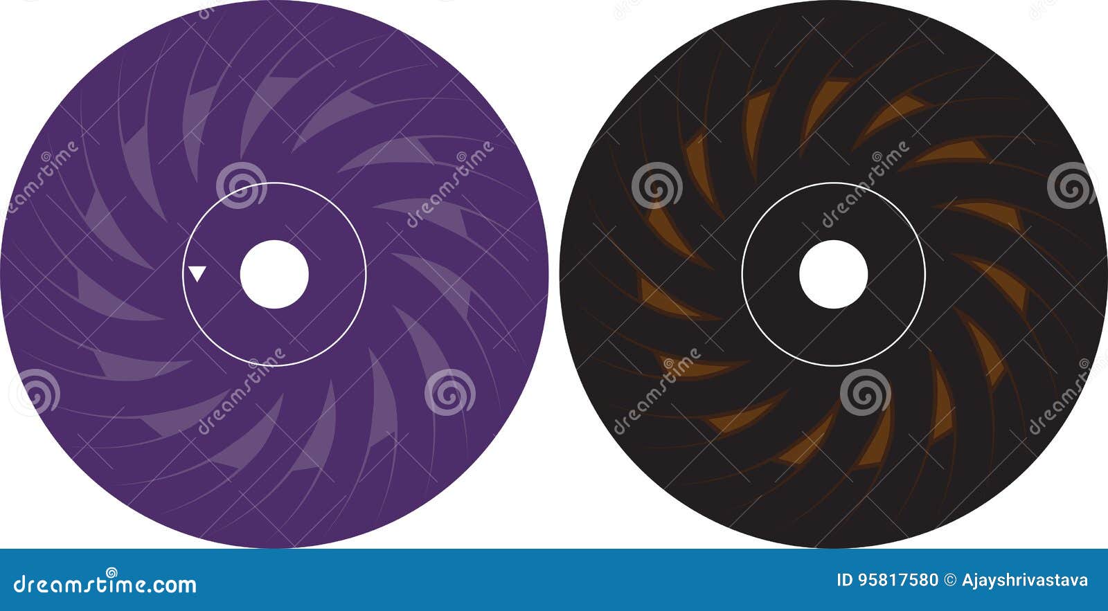 Cd - Dvd Label Design Template Stock Vector - Illustration of artistic ...