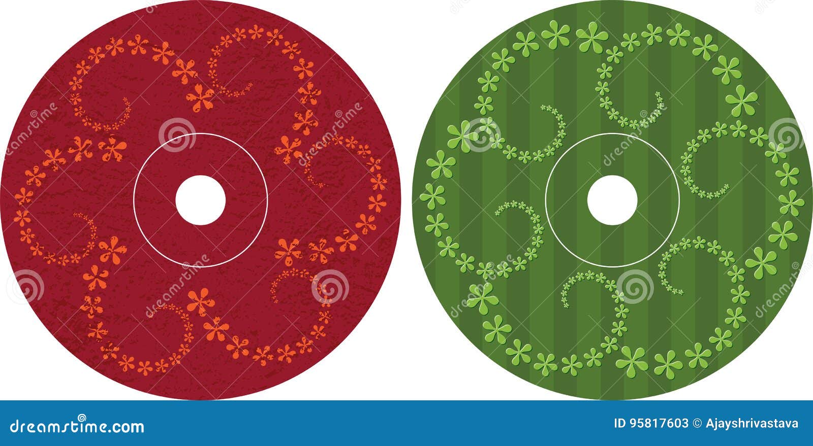 Cd - Dvd Label Design Template Stock Vector - Illustration of graphic ...