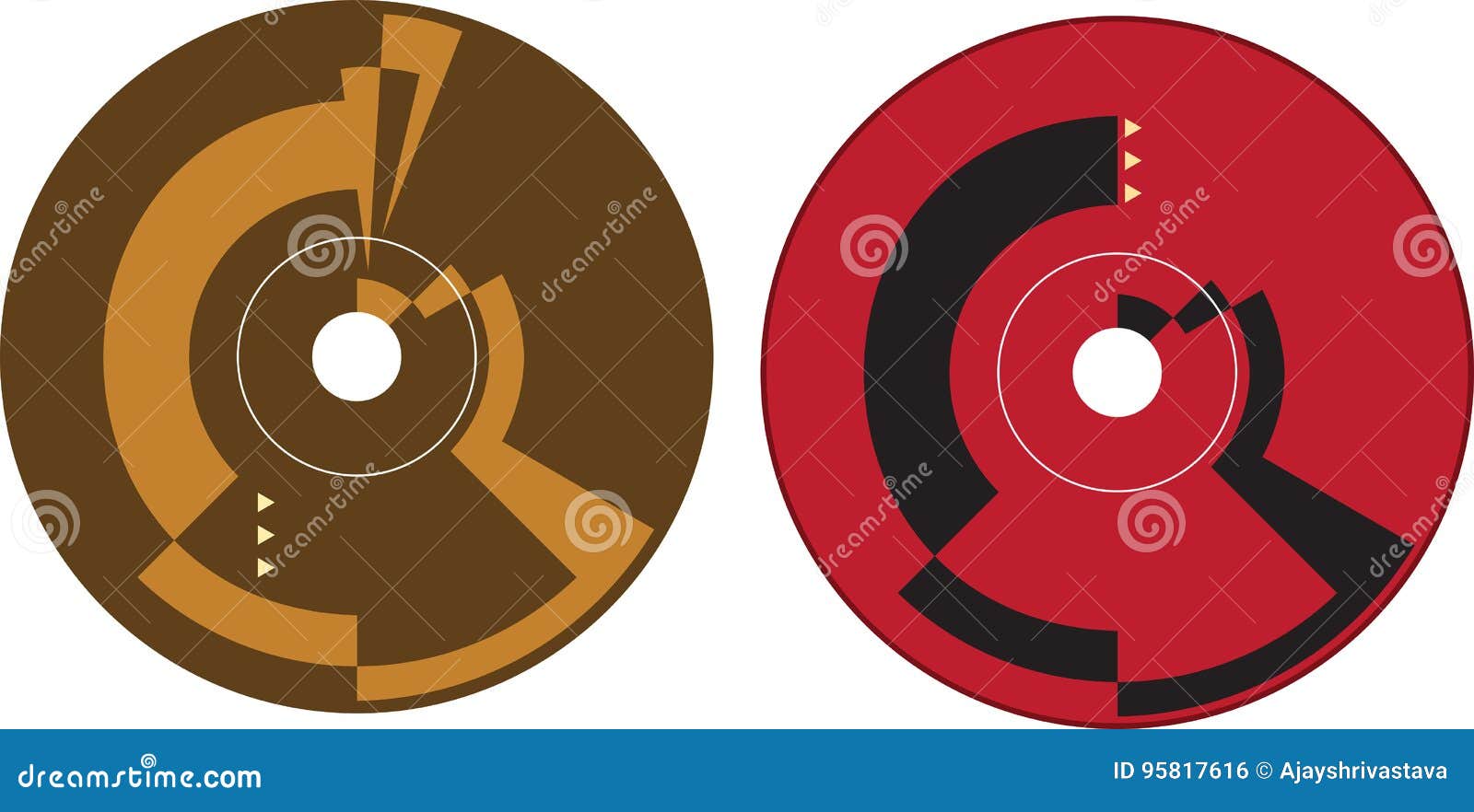 Cd - Dvd Label Design Template Stock Vector - Illustration of ...