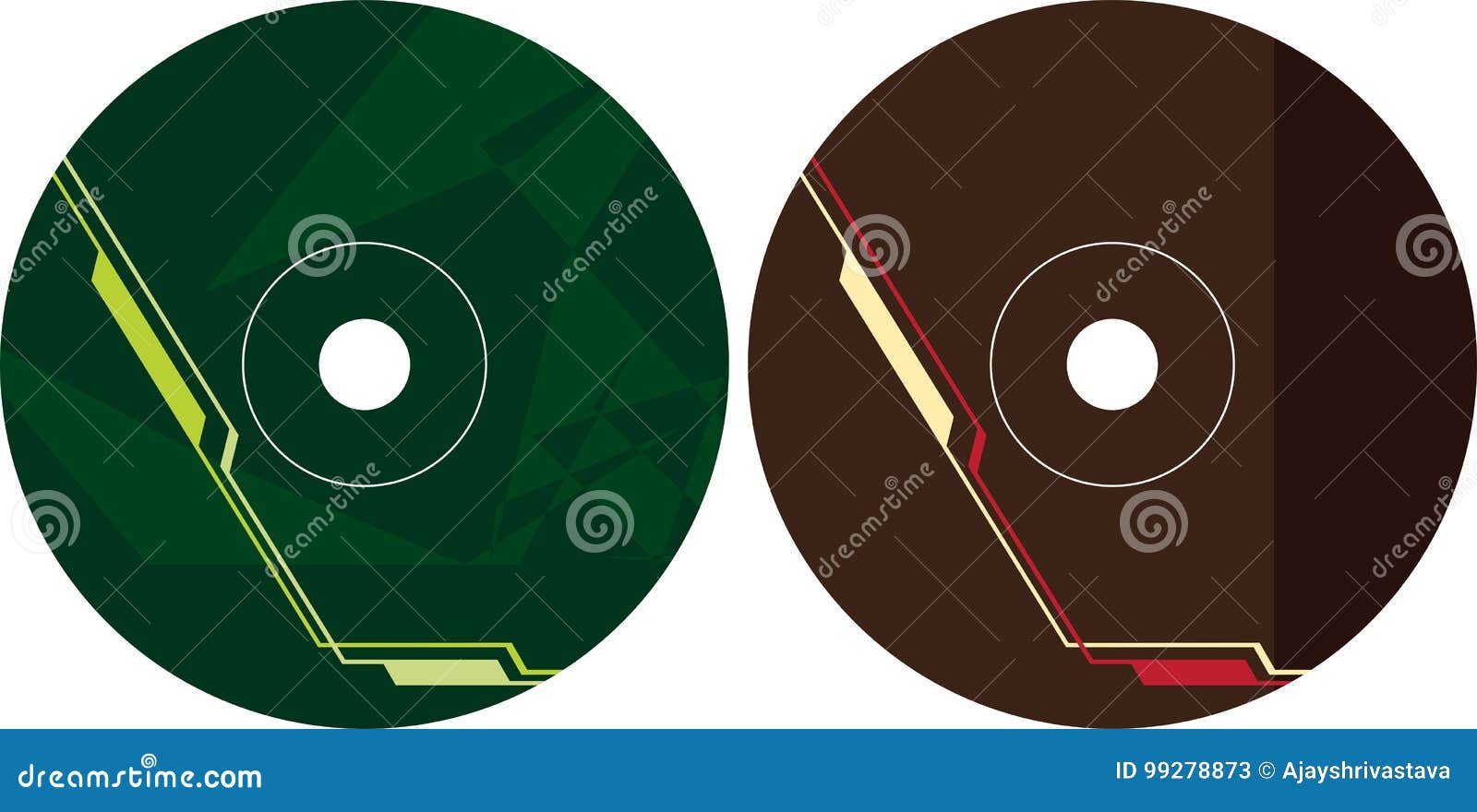 Cd - Dvd Label Design Template Stock Vector - Illustration of ornate ...
