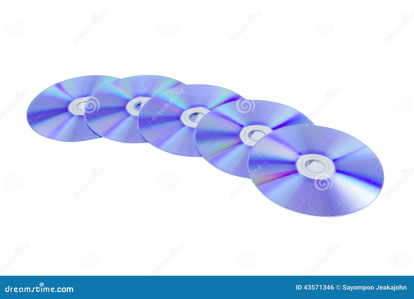 CD/DVD Pattern on Isolated White Background Stock Photo - Image of ...