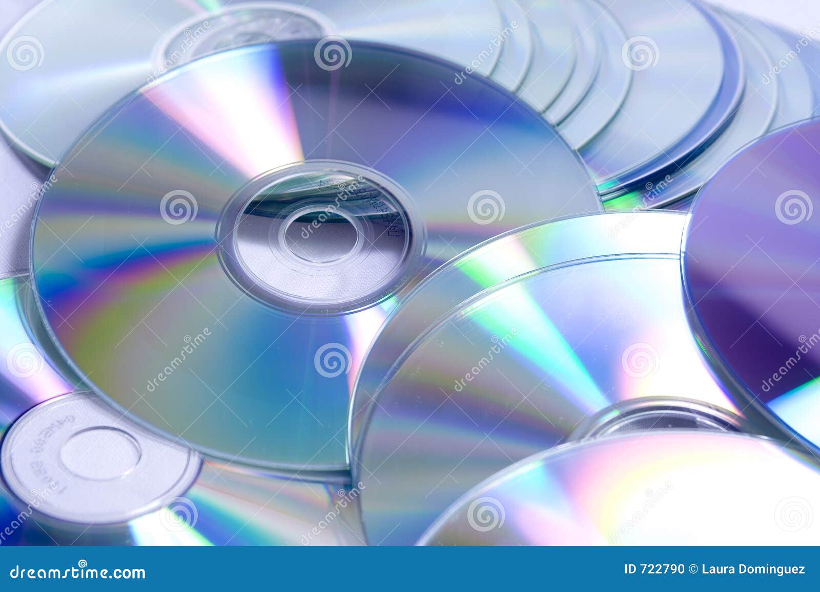 CD DVD pile stock photo. Image of laser, light, colorful - 722790