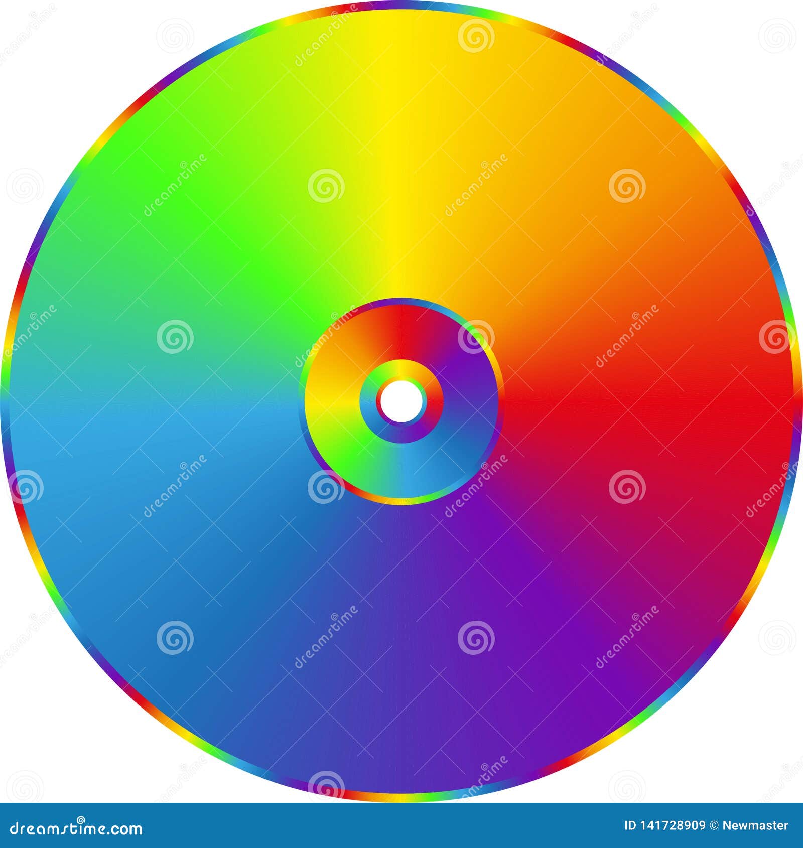 CD DVD Rainbow Disc Isolated on Transparent Background Stock Vector ...