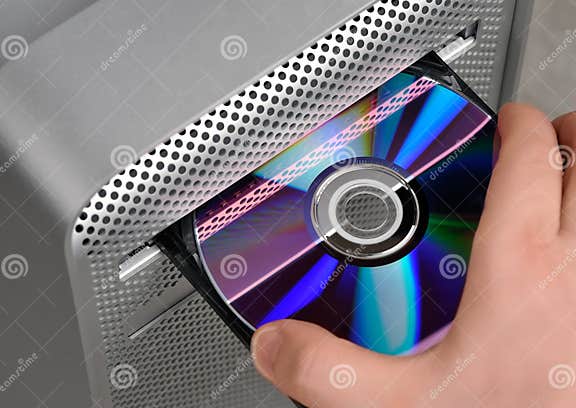 CD or DVD reader stock image. Image of shines, shine - 14557185