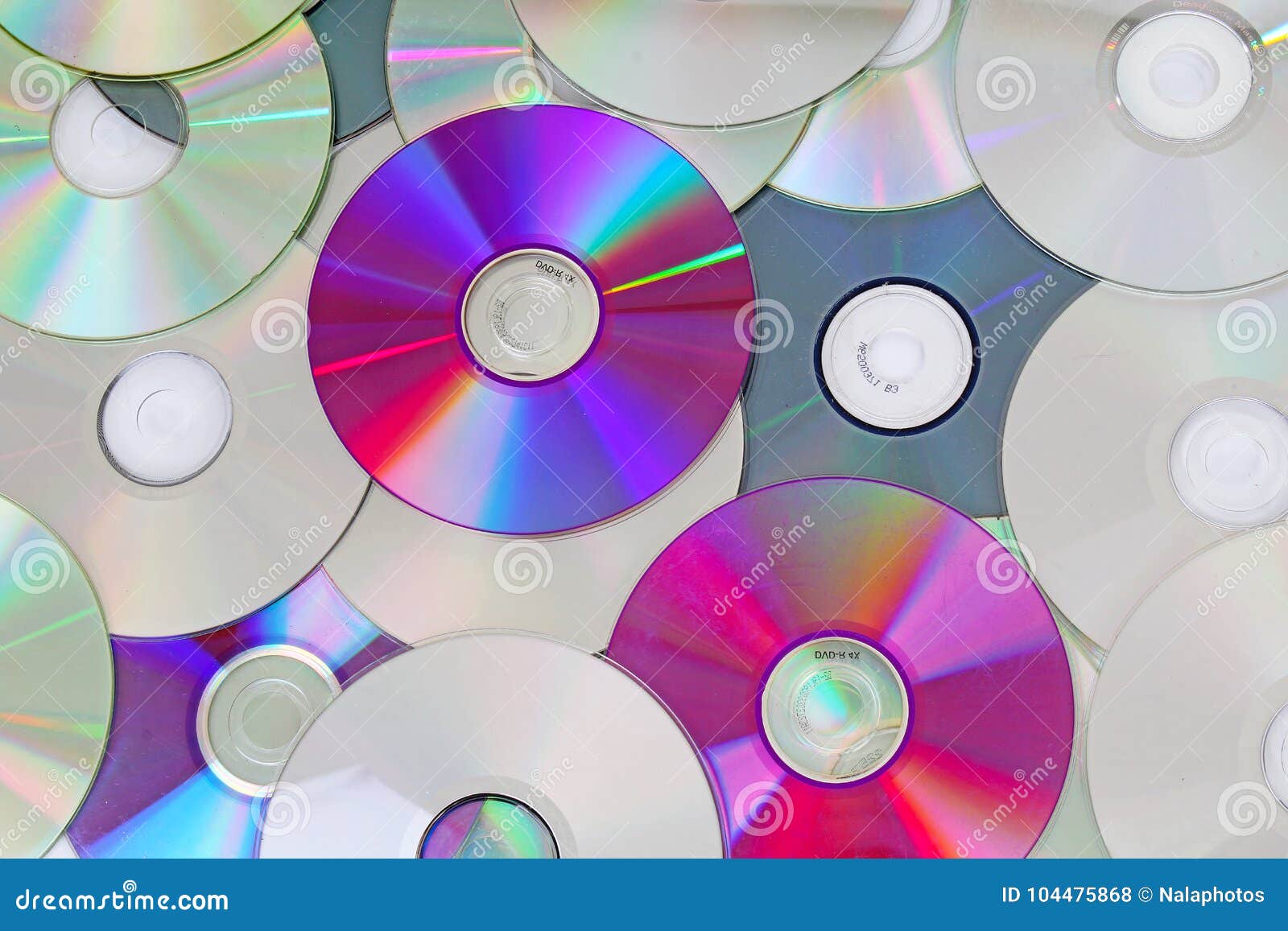 Cd,dvd Reflective Shiny Cd Dvds Background Texture Pattern. Stock Photo ...