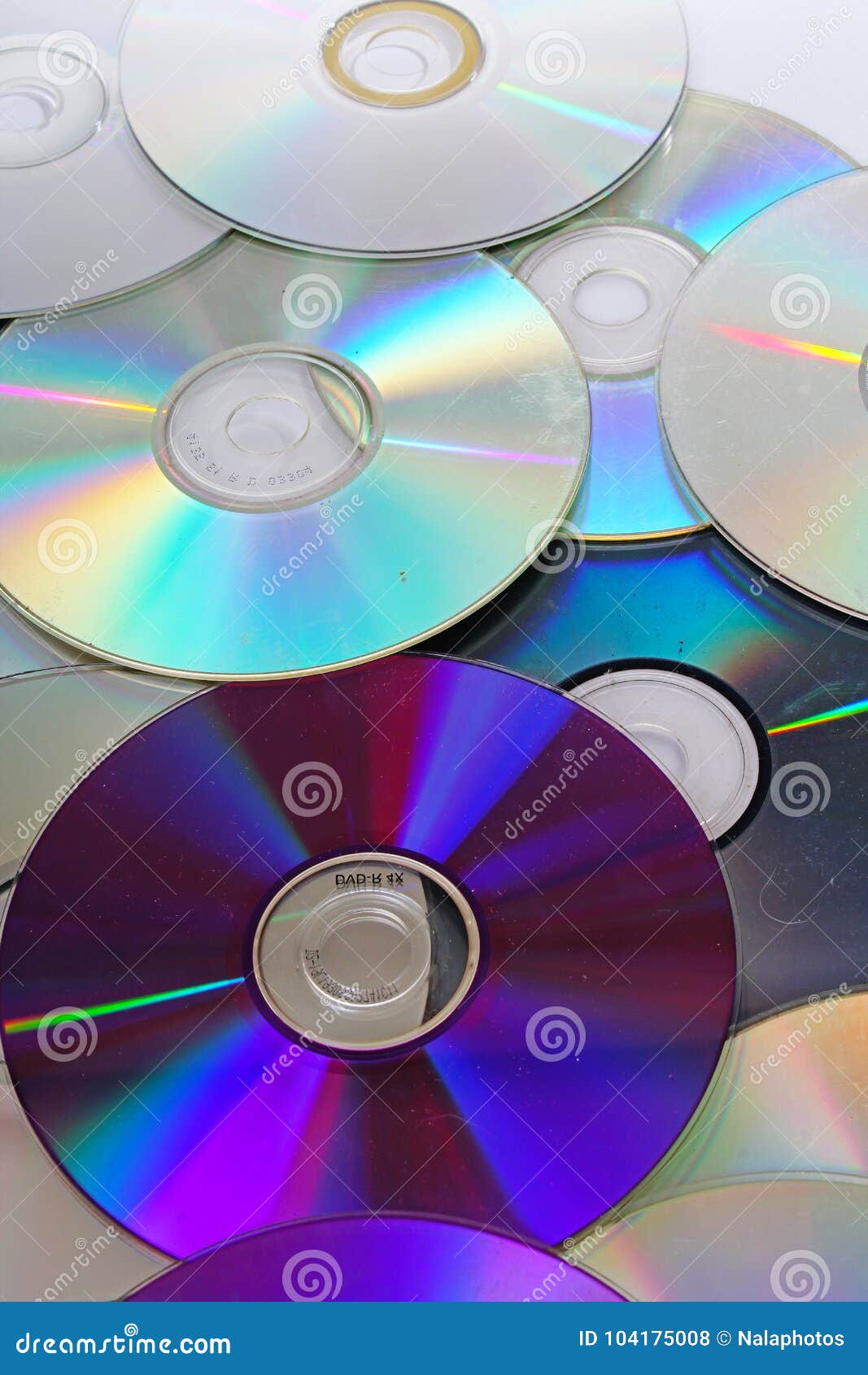 Cd,dvd Reflective Shiny Cd Dvds Background Texture Pattern. Stock Photo ...
