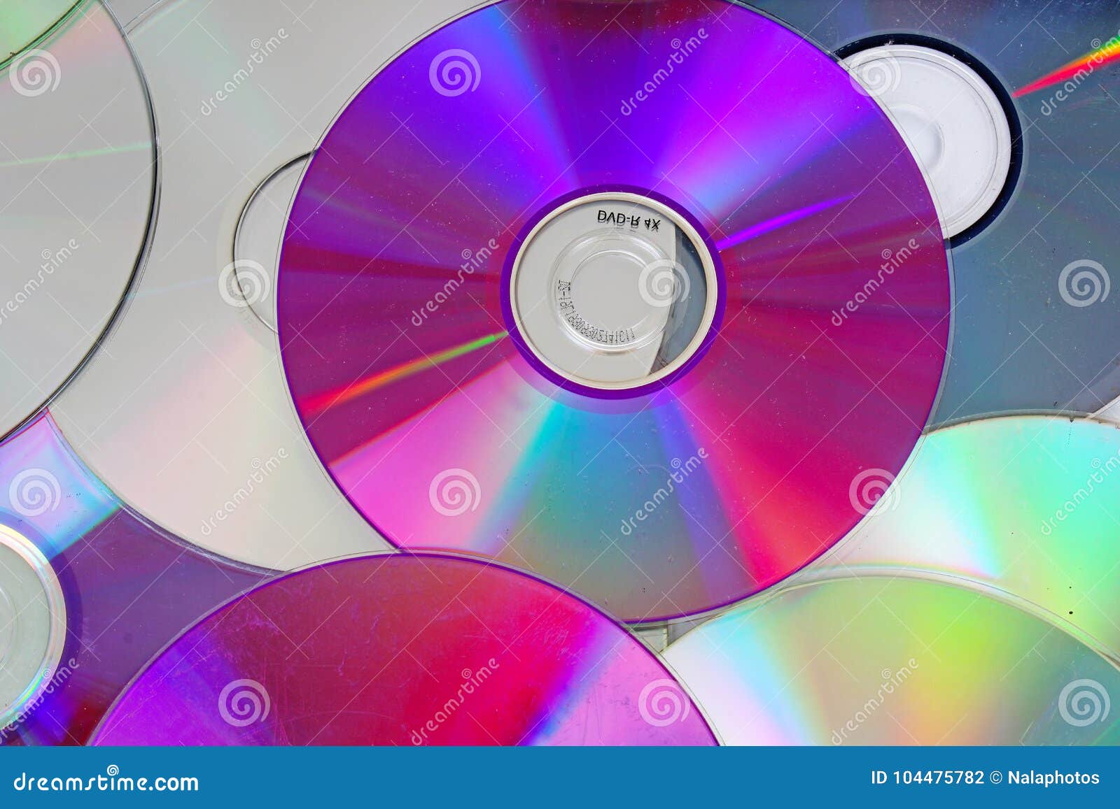 Cd,dvd Reflective Shiny Cd Dvds Background Texture Pattern. Stock Photo ...