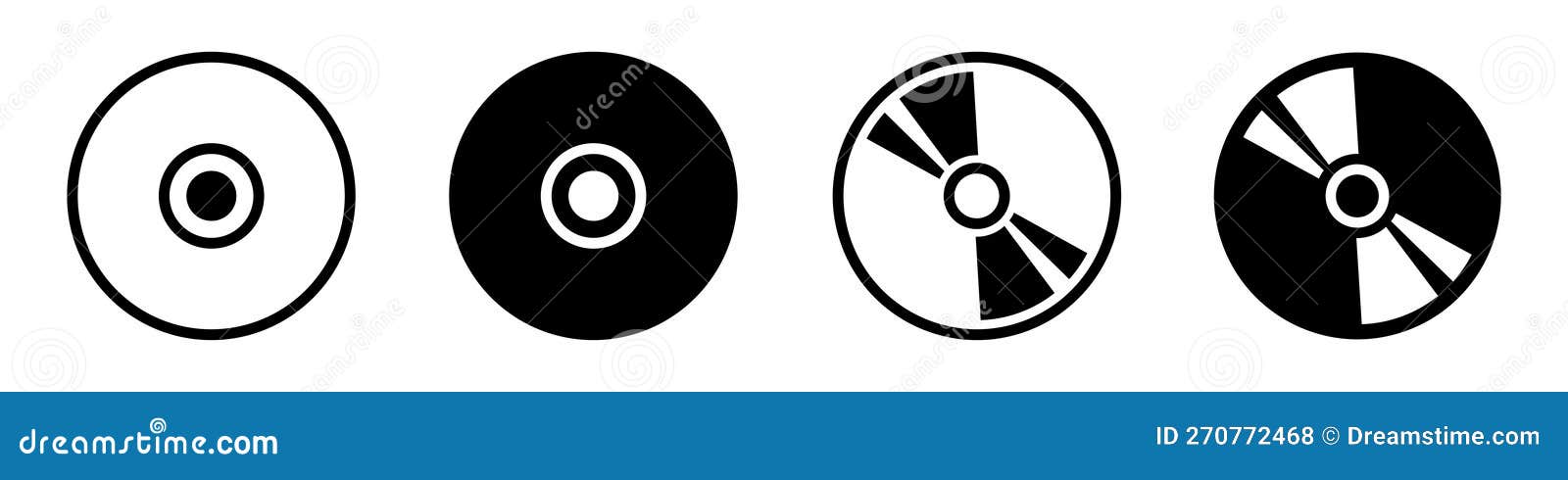 CD or DVD Set Icon. Disc Icon, Vector Illustration Stock Vector ...