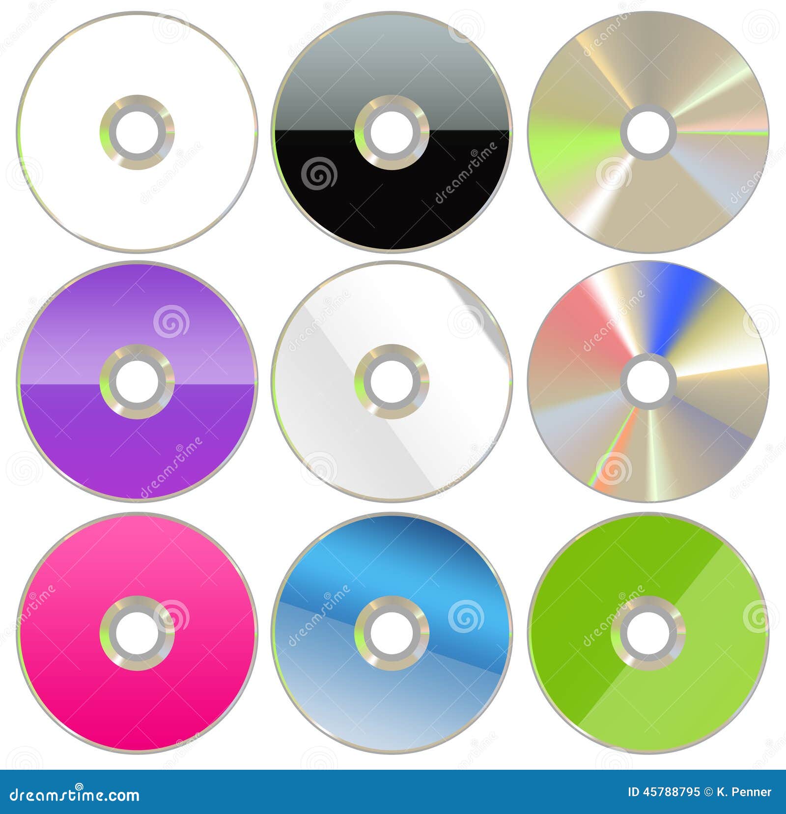 CD / DVD Set stock illustration. Illustration of label - 45788795