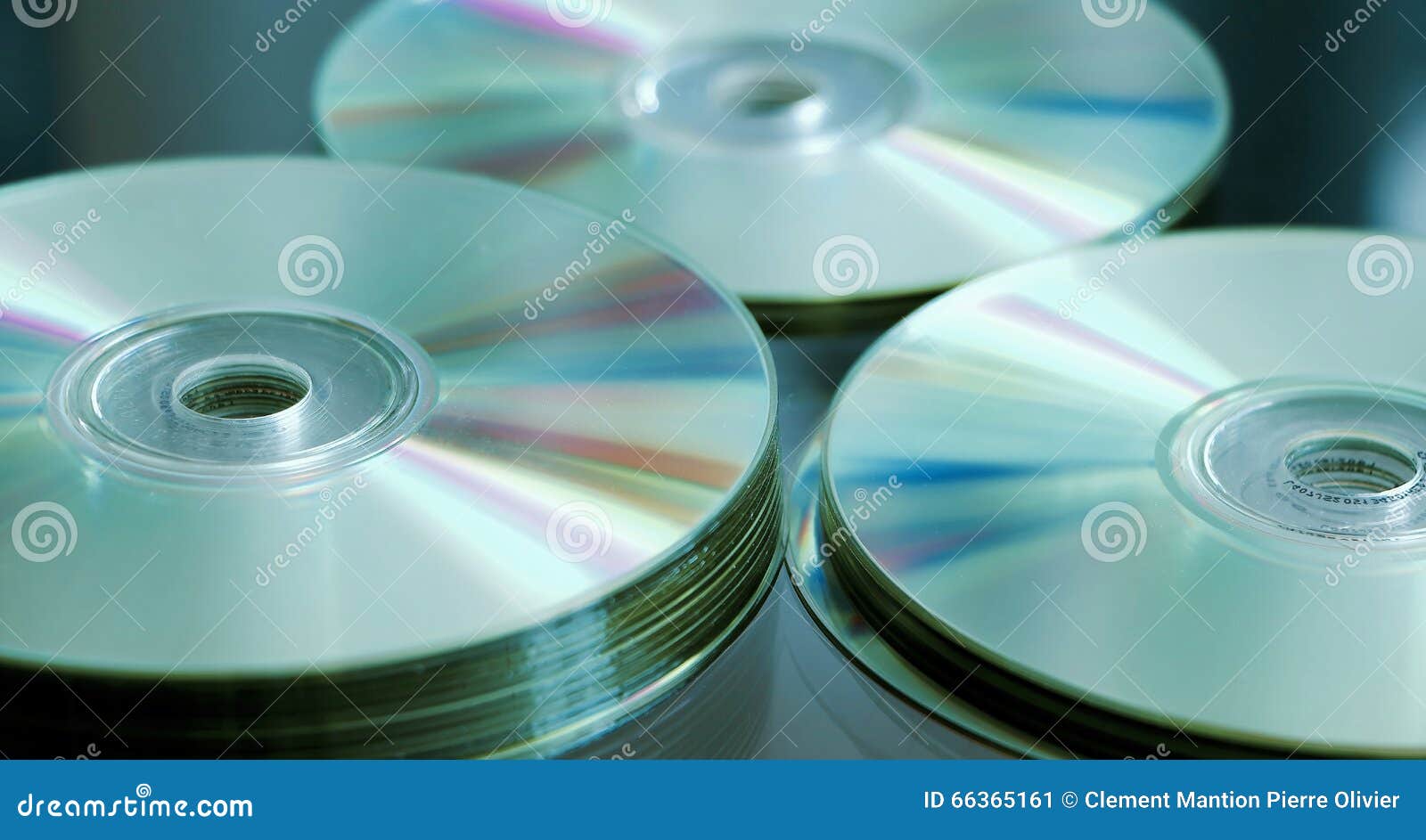 CD or DVD stack stock image. Image of recordable, blue - 66365161
