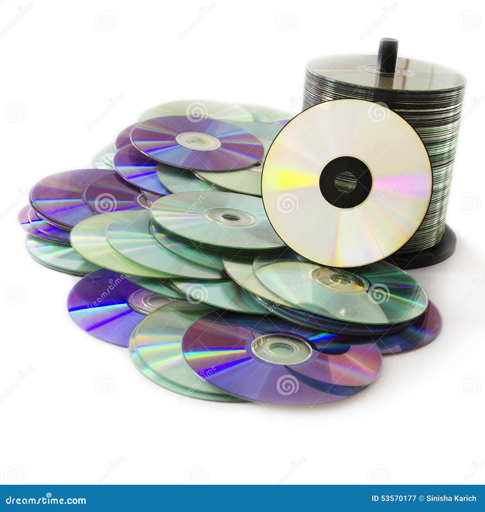 CD and DVD stock image. Image of blue, archive, data - 53570177