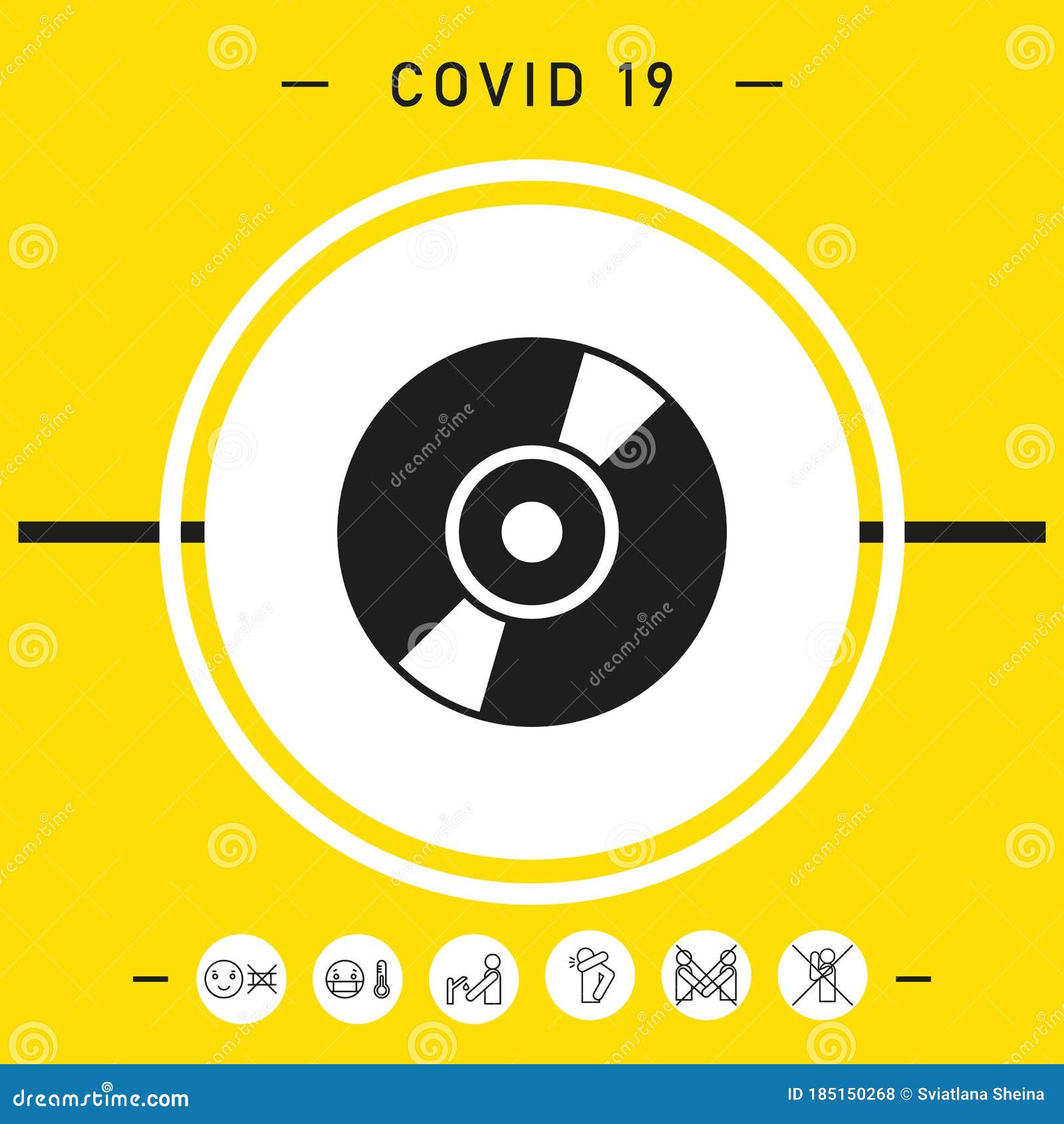 CD, DVD Symbol Icon. Graphic Elements for Your Design Stock Vector ...