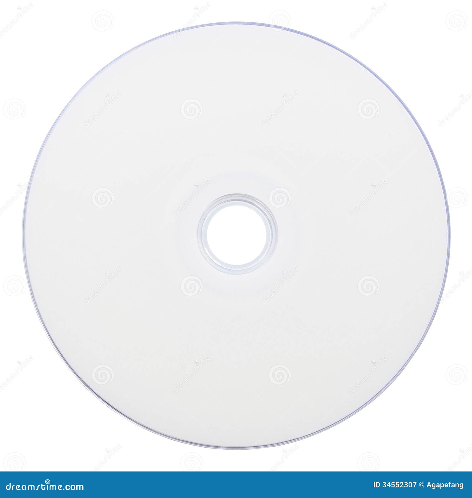 CD/DVD Top stock image. Image of isolated, blank, objects - 34552307