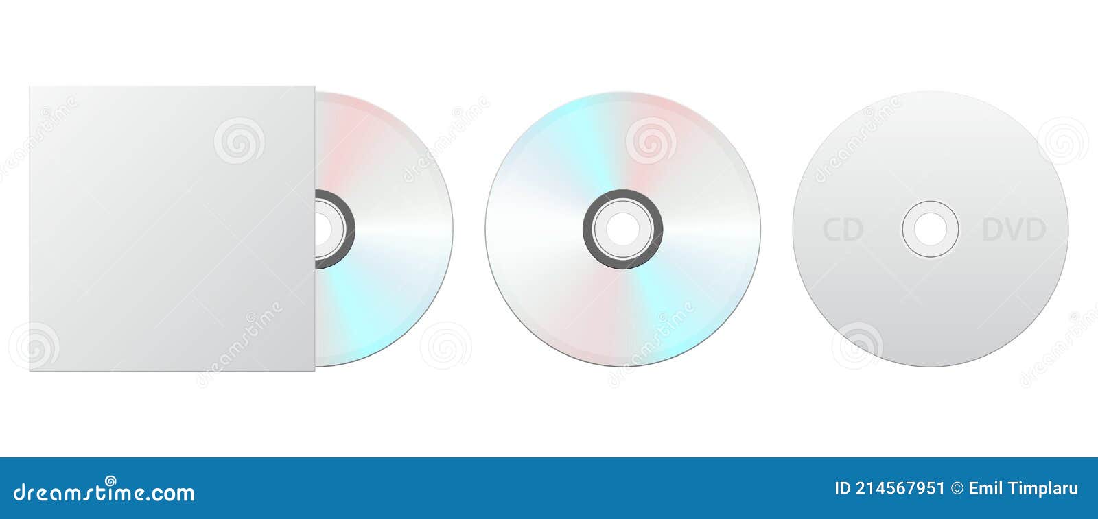 CD and DVD Vector Design Illustration Stock Vector - Illustration of ...