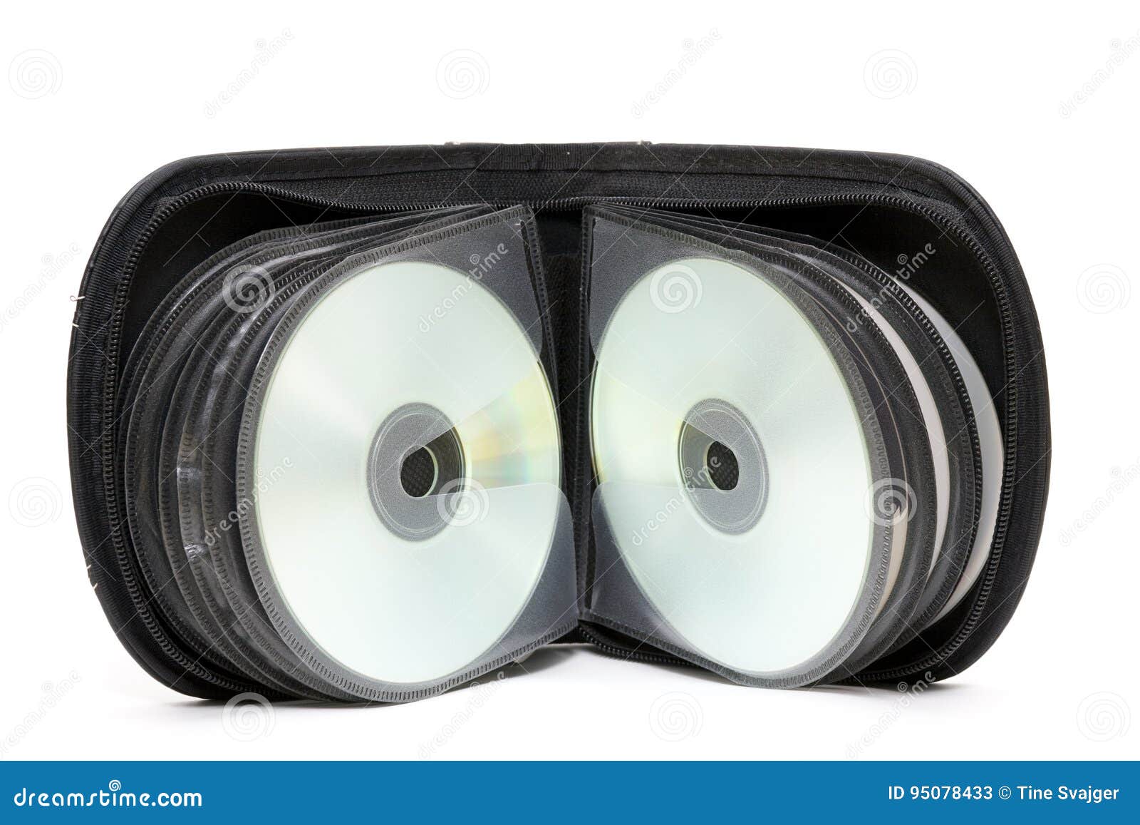 CD/DVD Wallet stock image. Image of computer, blank, data - 95078433
