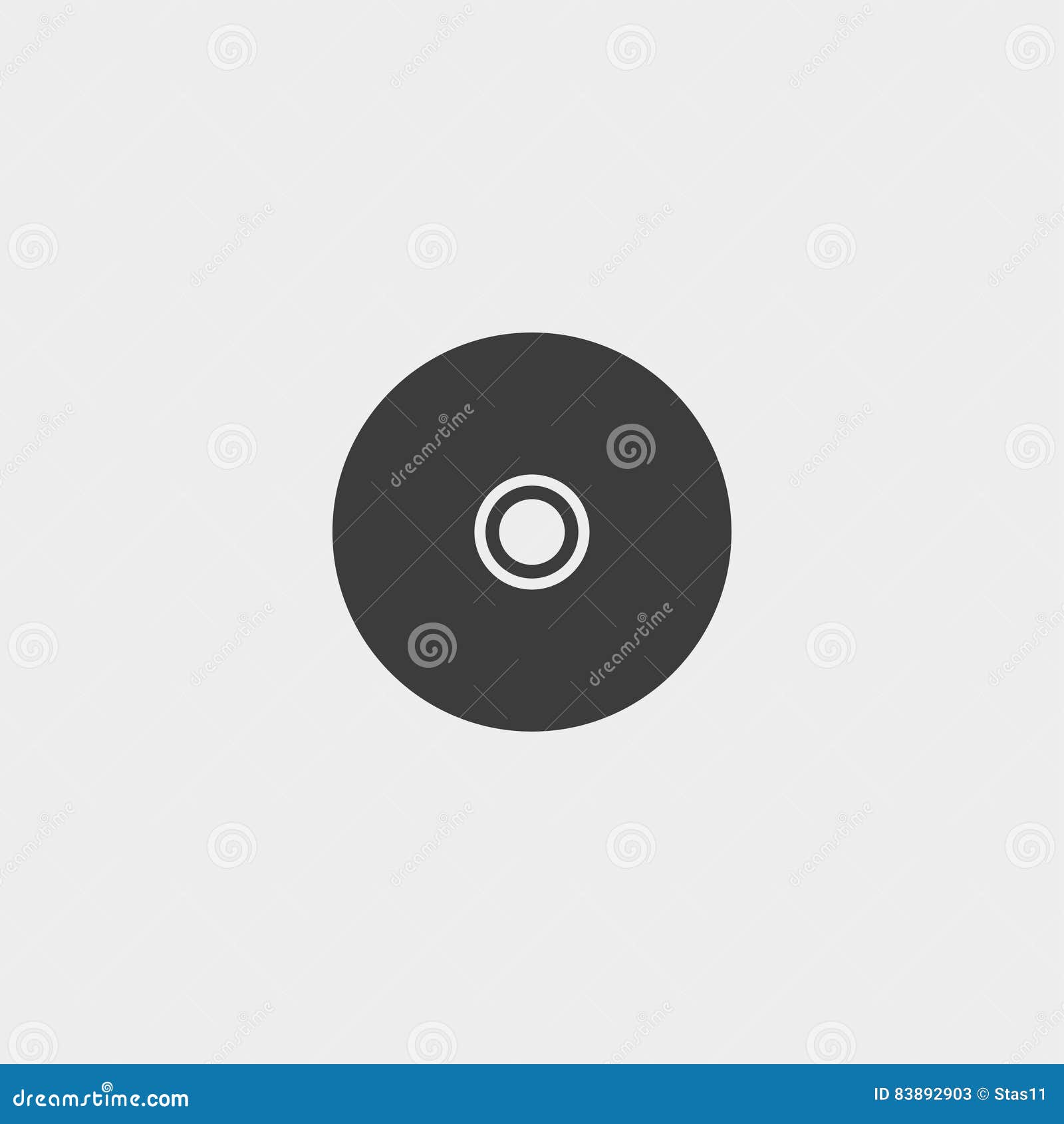 Cd Icon in Black Color. Vector Illustration Eps10 Stock Vector ...