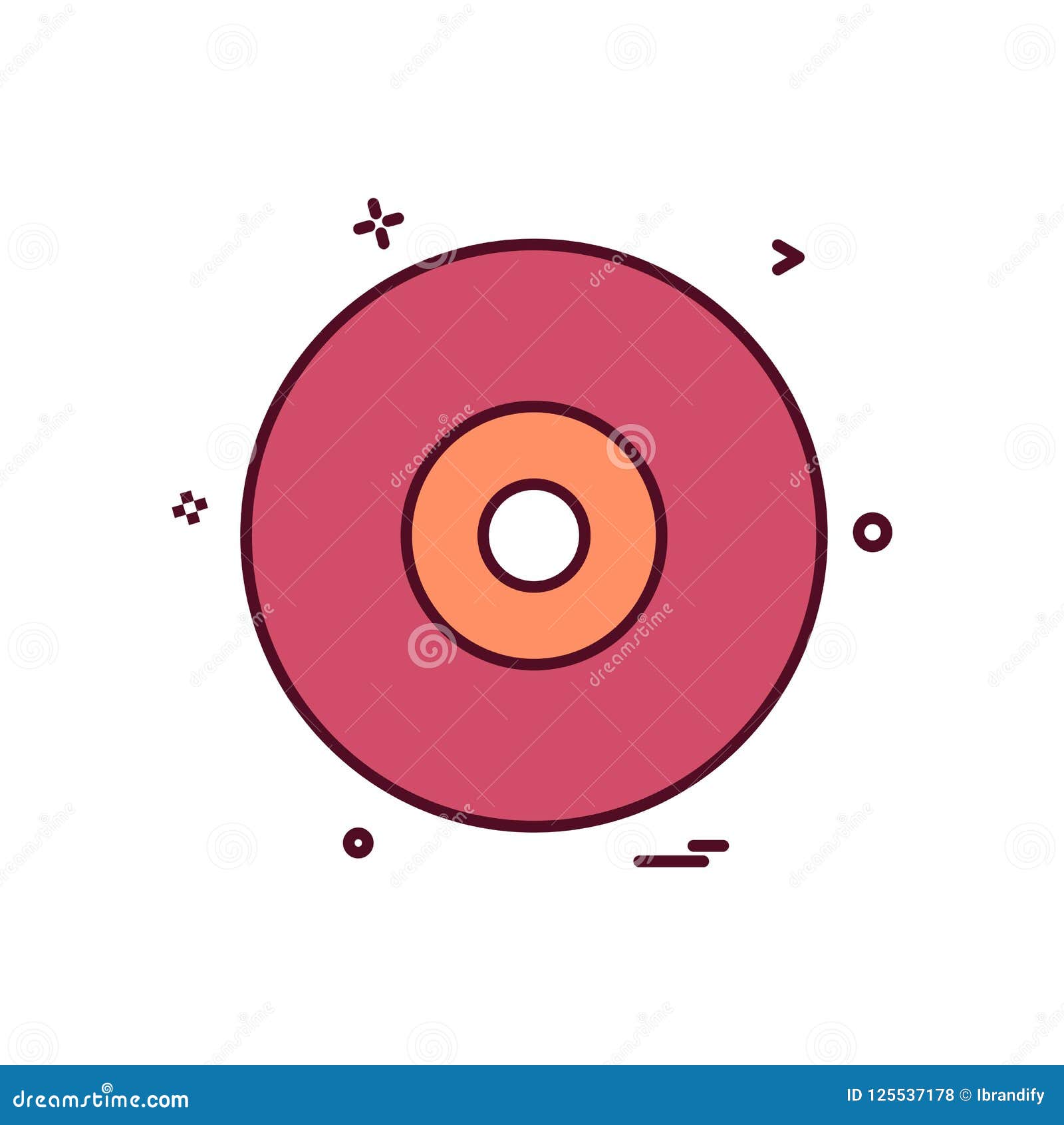 CD icon design vector stock vector. Illustration of graphic - 125537178