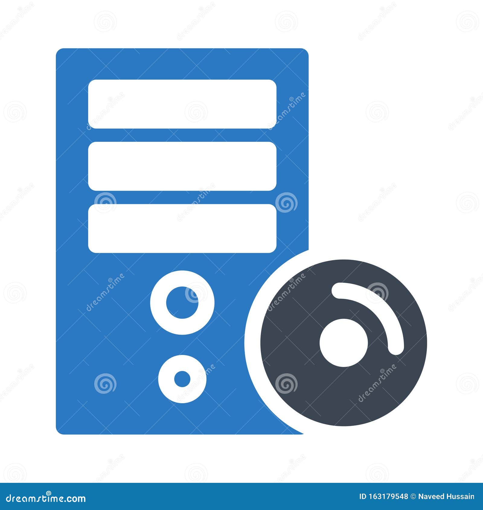 Cd vector glyph color icon stock vector. Illustration of application ...