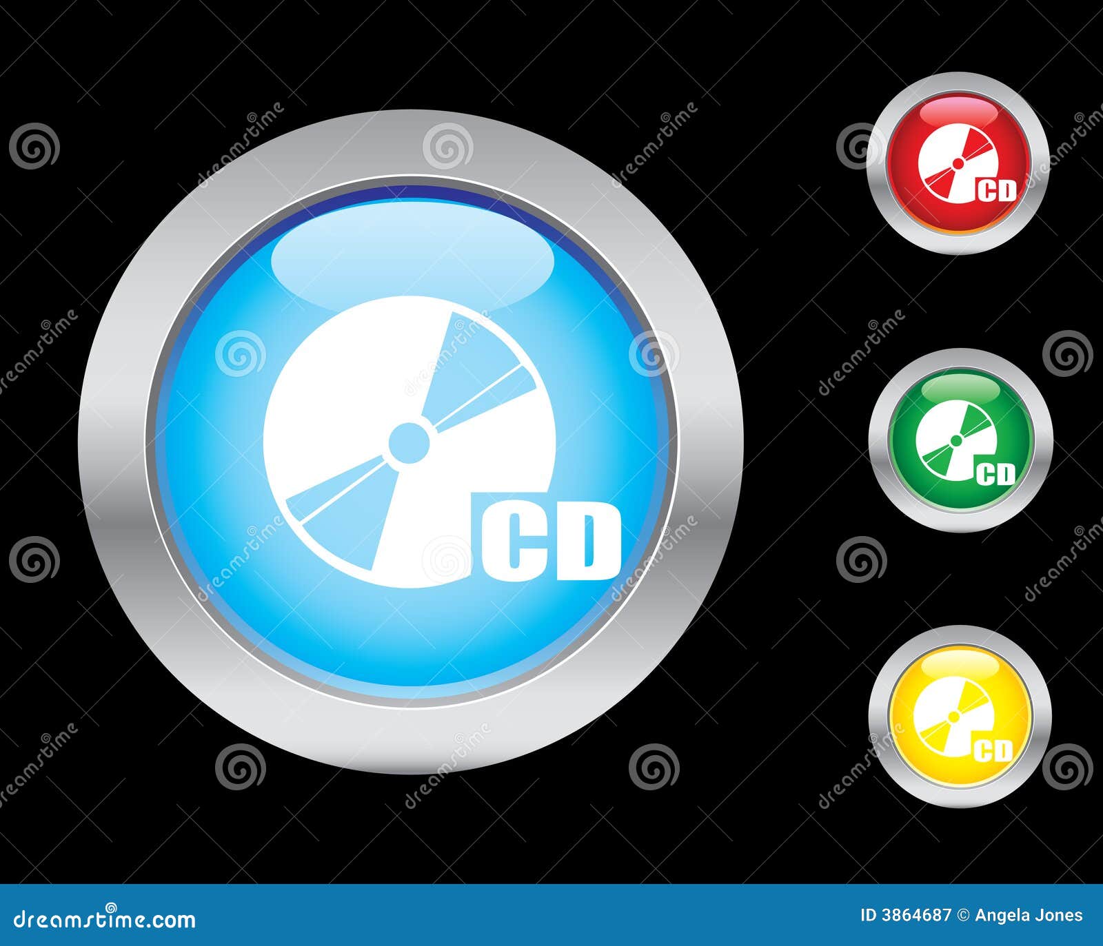 CD icons stock vector. Illustration of information, info - 3864687