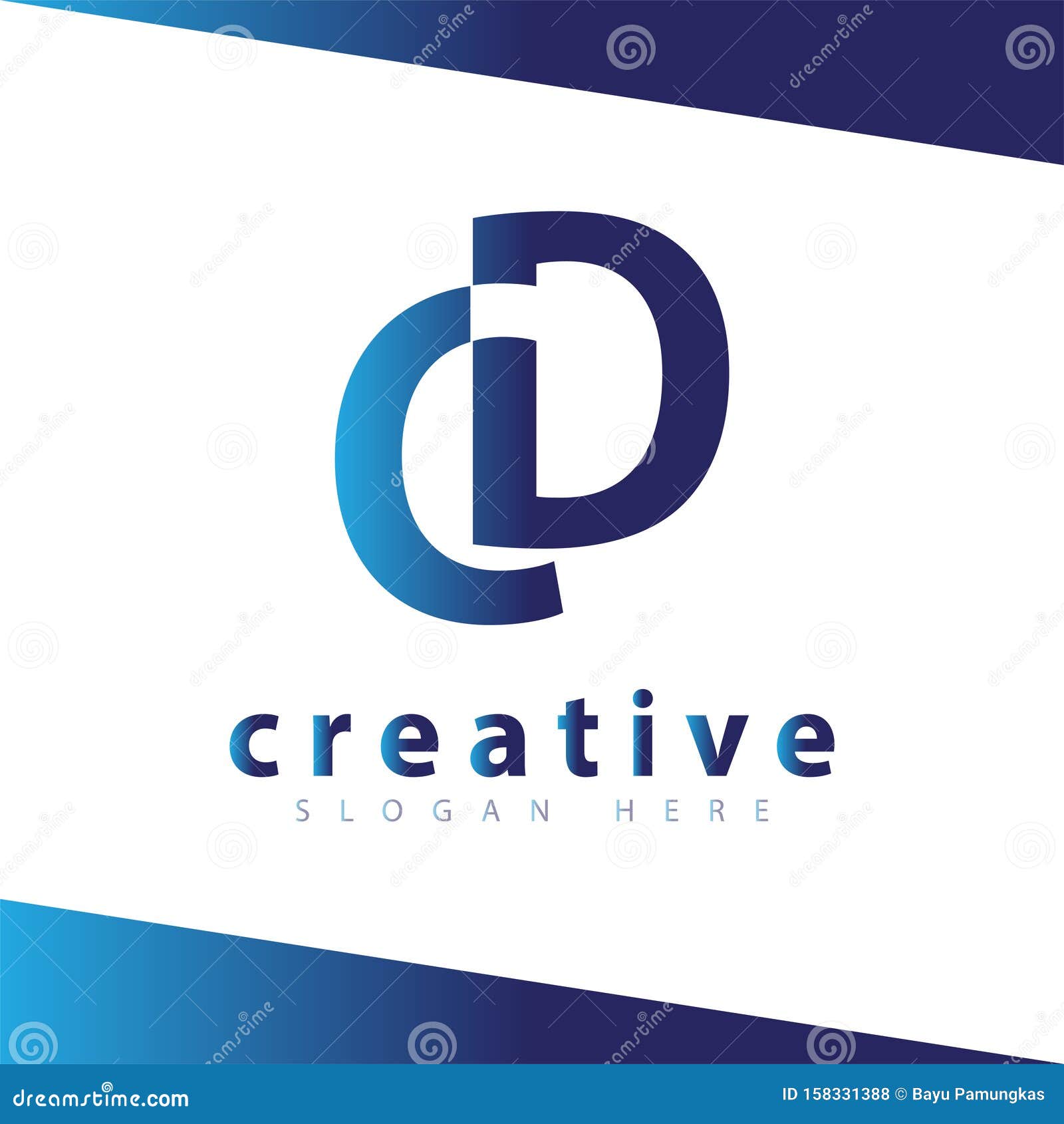 CD Initial Letter Logo Vector Template Stock Vector - Illustration of ...