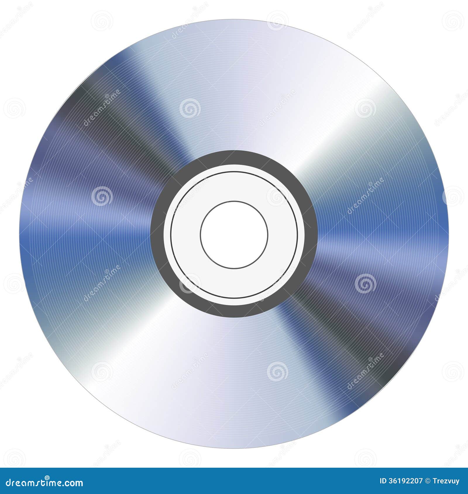 Cd Isolated on White. Vector Illustration Stock Vector - Illustration ...