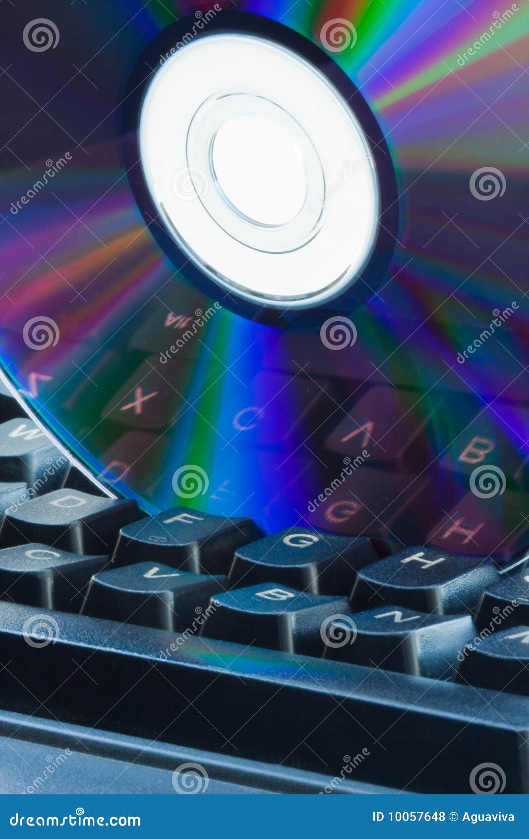 CD and Keyboard stock photo. Image of brightness, green - 10057648